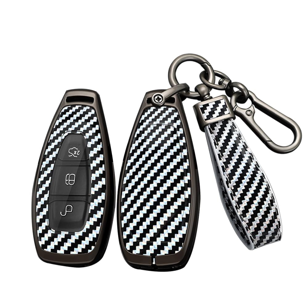 Carbon Texture Key Fob Case Compatible with Ford Smart Remote Keys ...