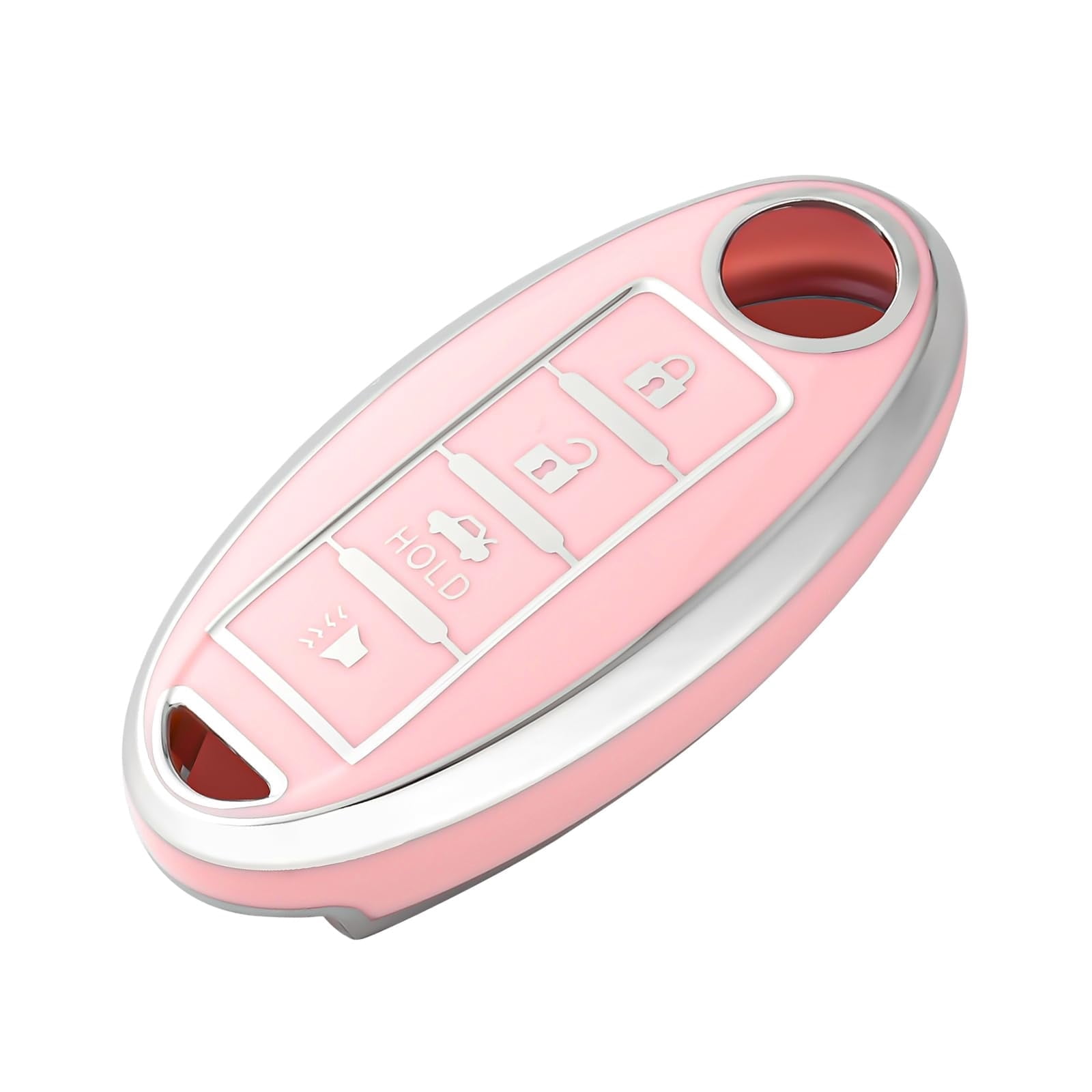 Key Fob Case Shell Fit for Nissan,Soft, Full Protection,Pink Sliver ...