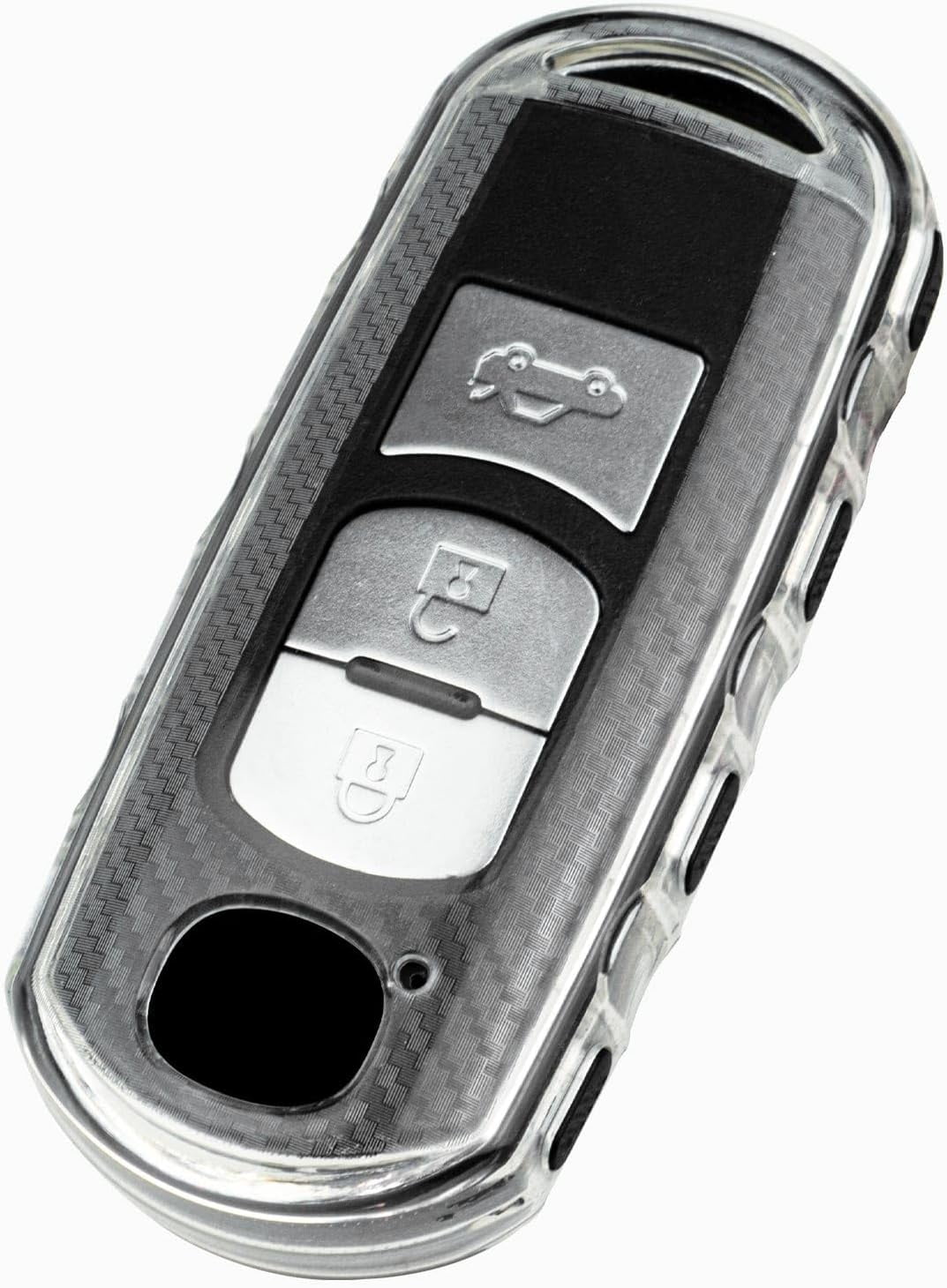 Key Fob Case TPU Cover Compatible with Mazda 3 Sedan 6 CX-3 CX-5 CX-7 ...