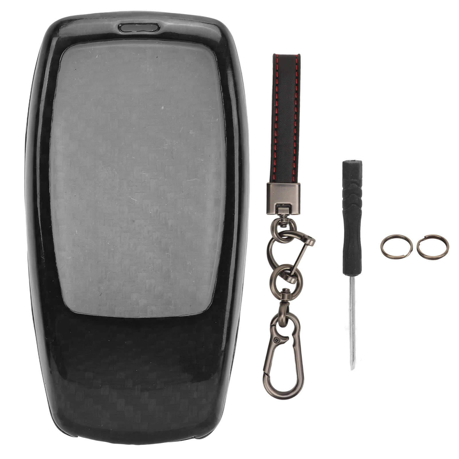 Key Fob Cover Carbon Fiber Comfortable Touch Fade Proof Replacement for ...