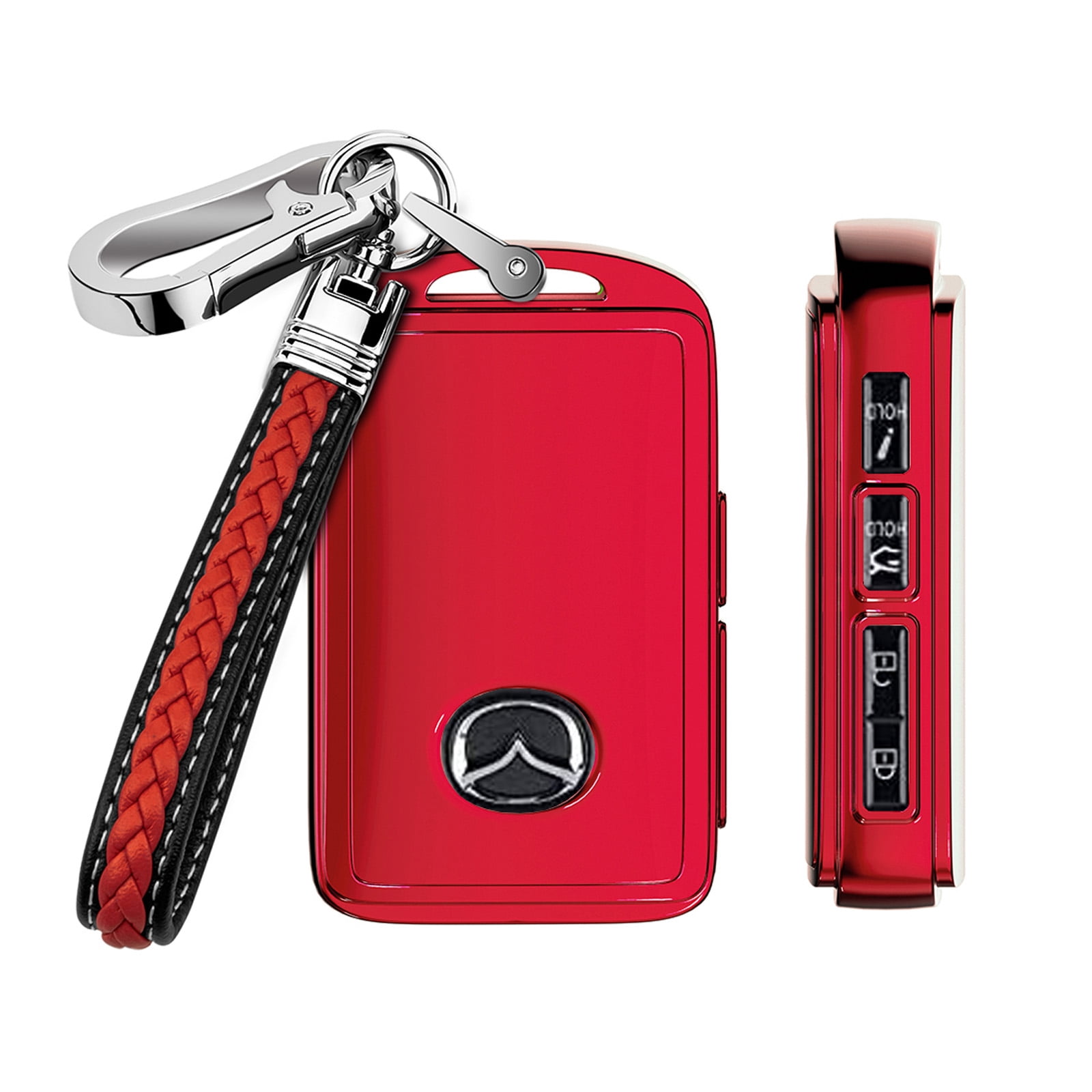 Key Fob Cover Case for Mazda Soft TPU Key Holder 3/4 Button Smart Car ...