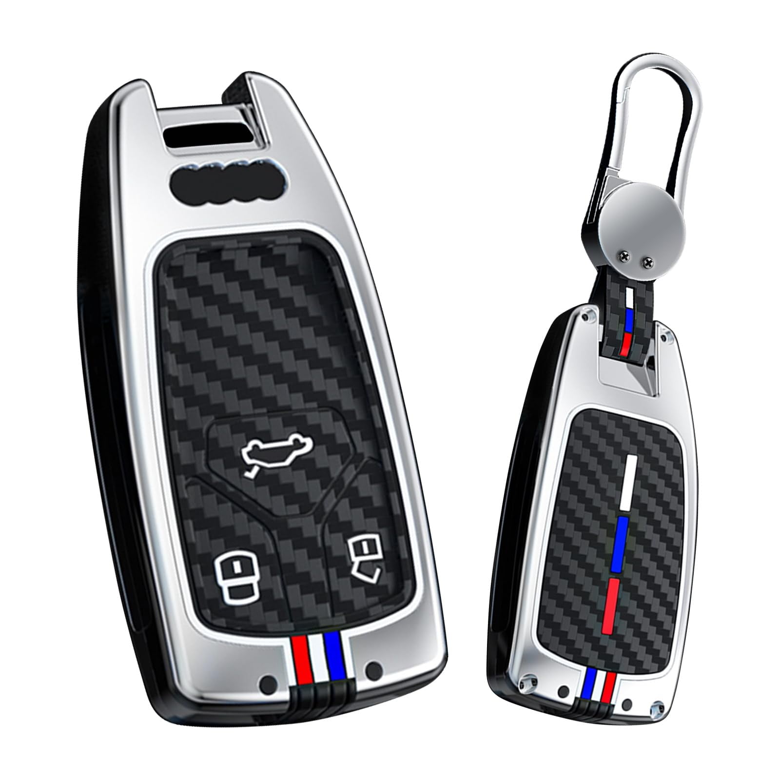 Key Fob Cover Compatible with Audi A4 Q7 Q5 TT A3 A6 SQ5 R8 S5 ...