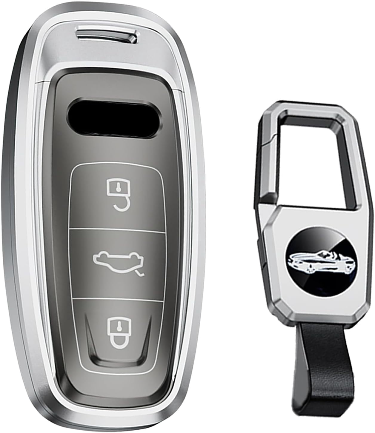Key Fob Cover Compatible with Fit for Audi A6 A8 Q7 S6 A7 S7 E-Tron RS6 ...