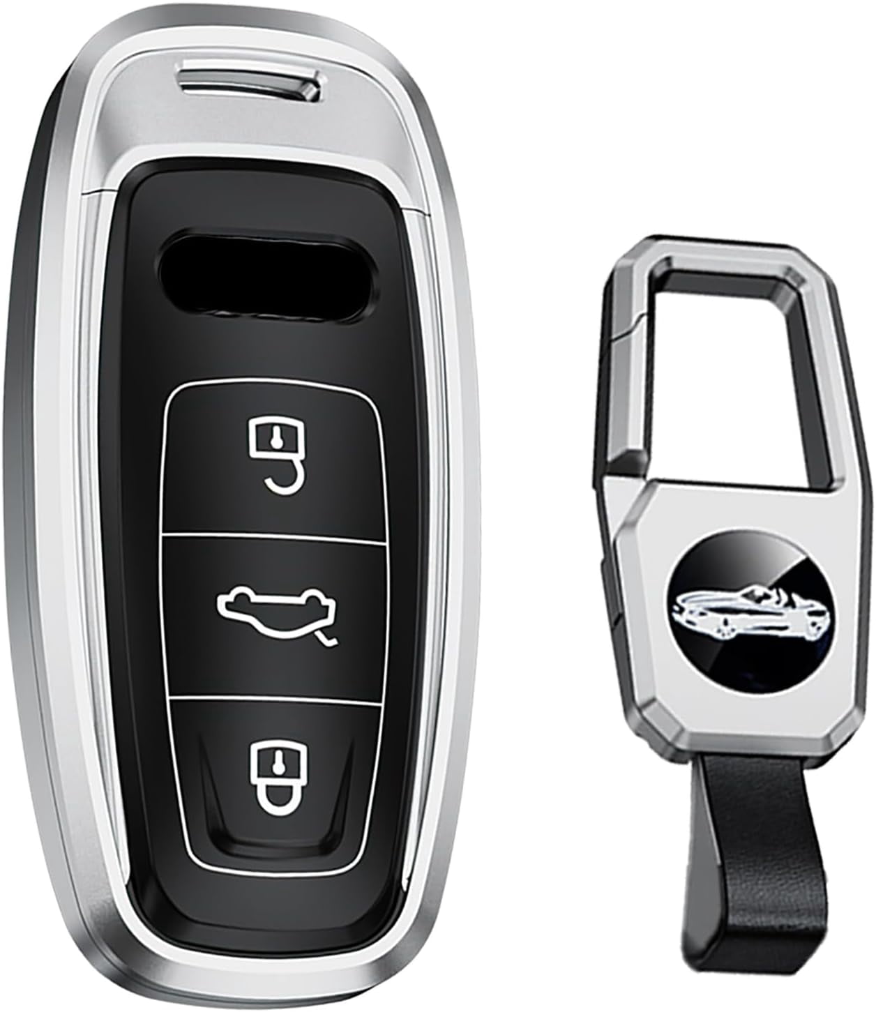 Key Fob Cover Compatible with Fit for Audi A6 A8 Q7 S6 A7 S7 E-Tron RS6 ...