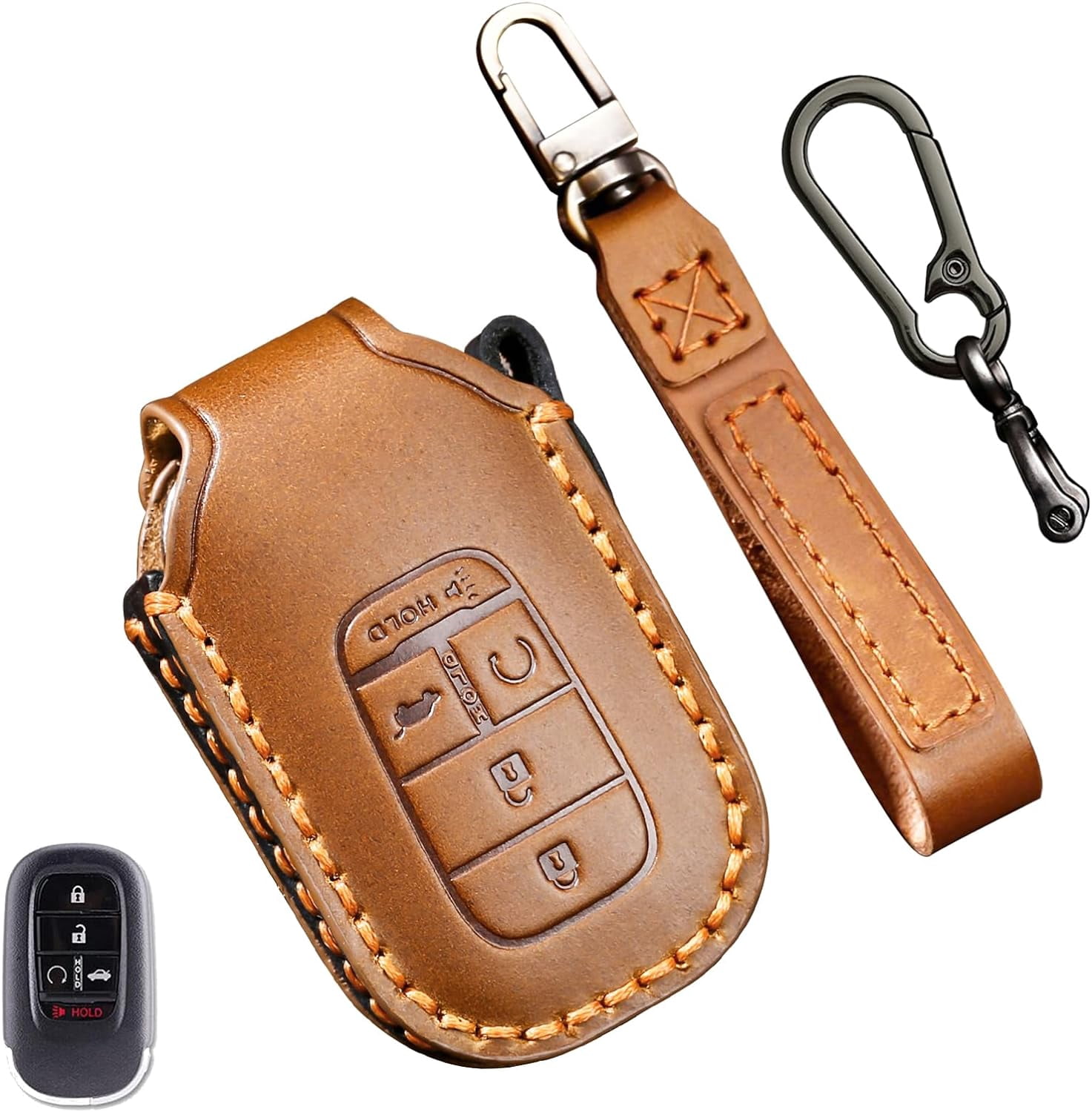 Key Fob Cover Compatible with Honda Accord Civic HR-V CR-V Pilot Sport ...