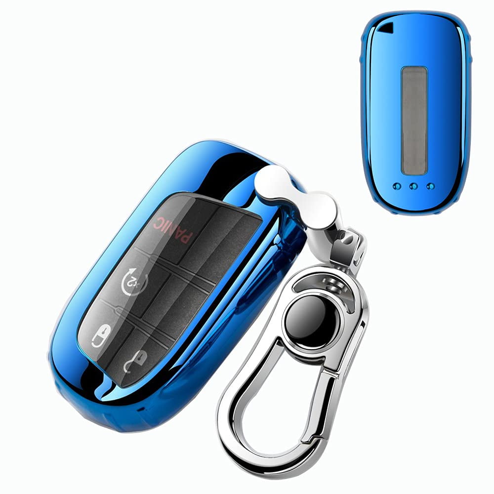 Key Fob Cover,Fit for Jeep bottons Remote Key Grand Cherokee Renegade ...