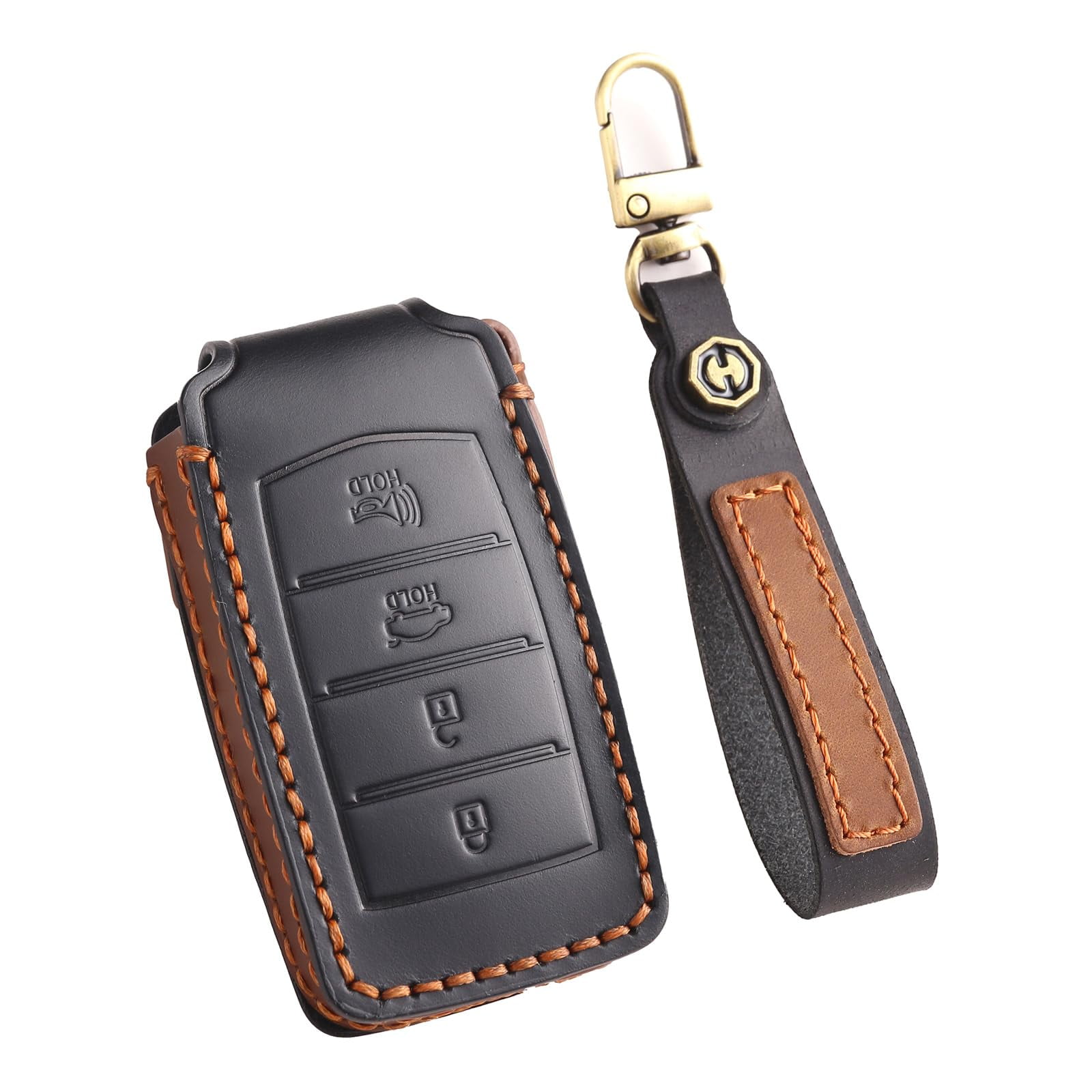 Key Fob Cover Fit for Genesis G70 G80 G90 2017-2020 Keyless Full Cover ...