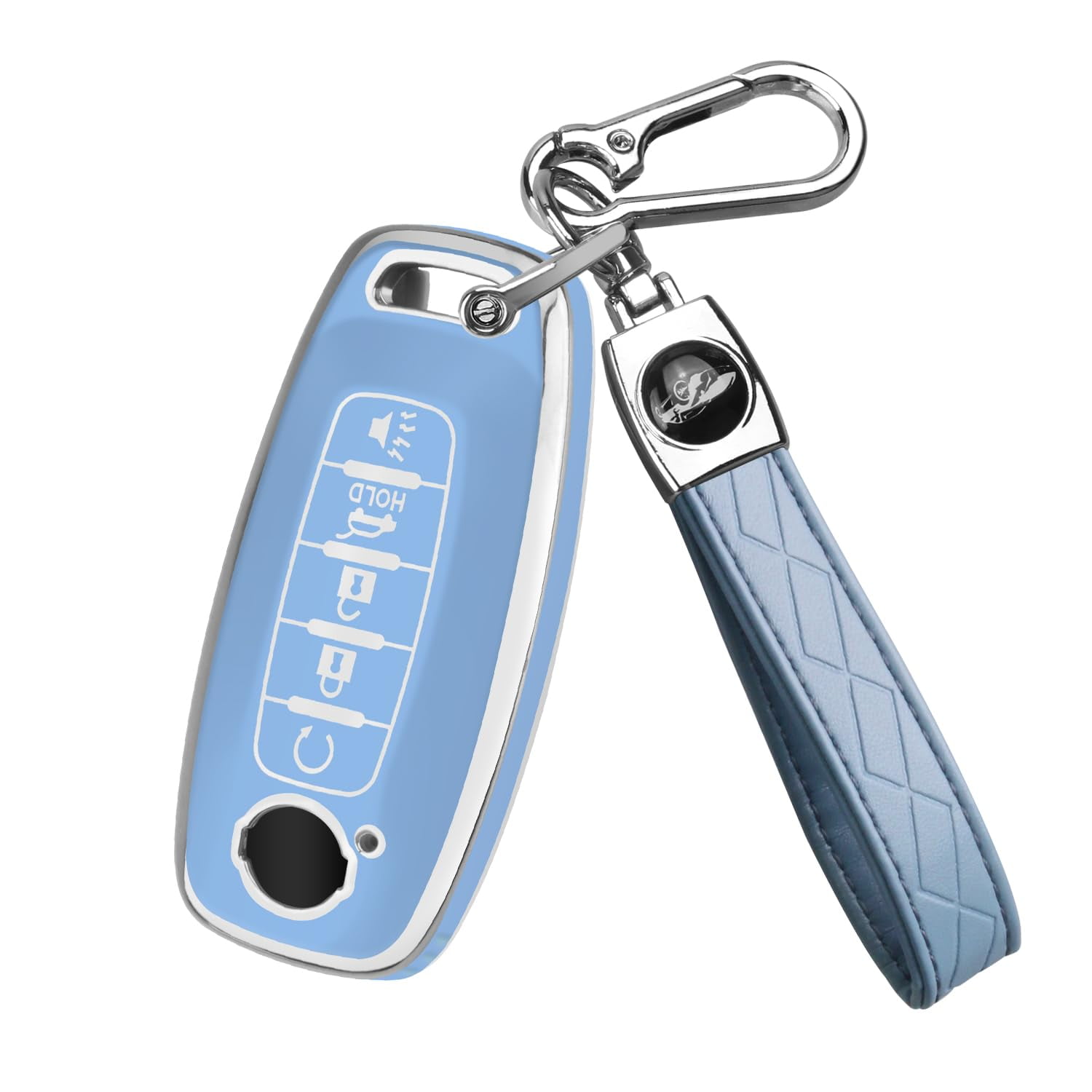 Key Fob Cover for Nissan,Car Key Fob Protector 5 Buttons Key Case ...