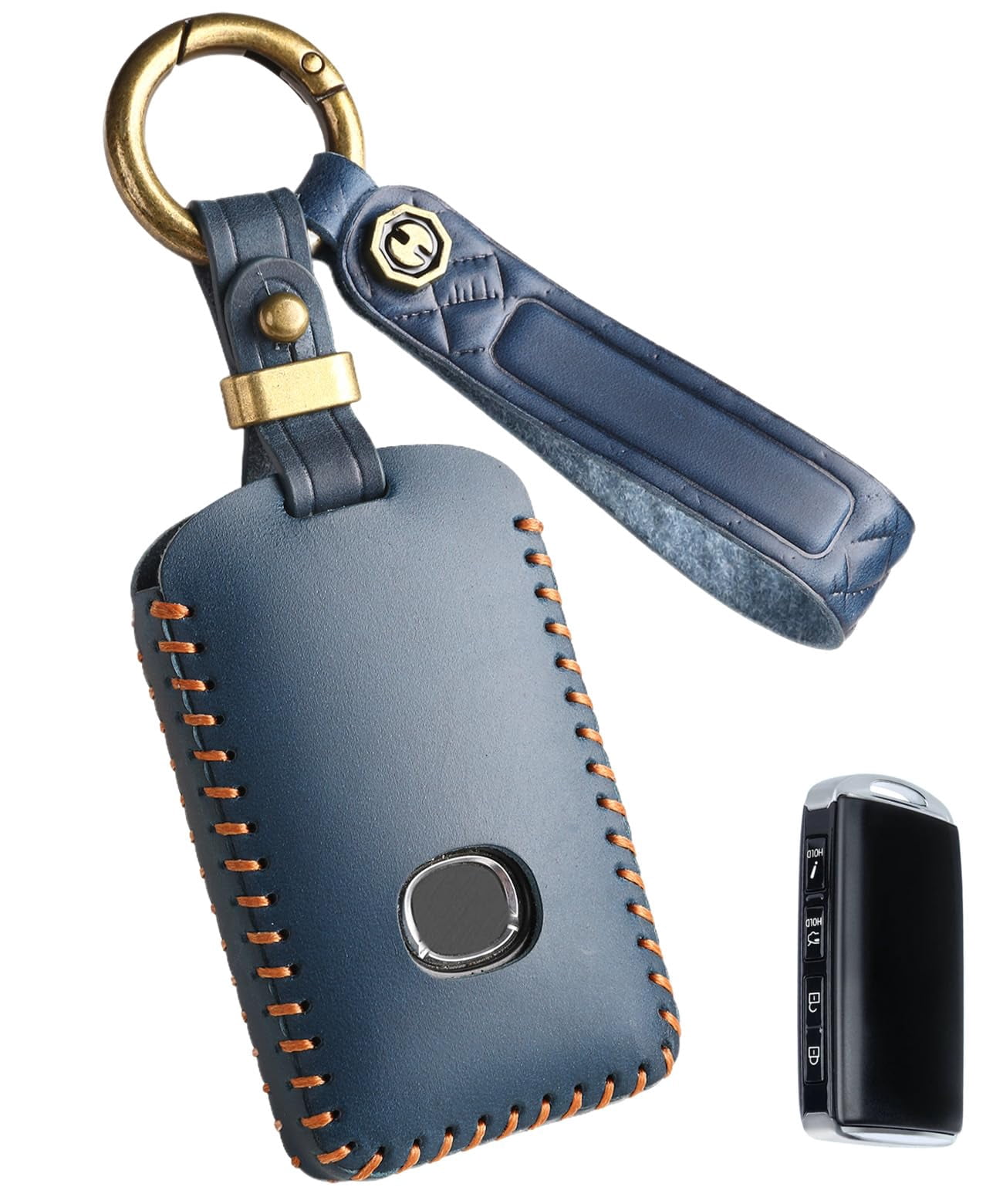Key Fob Cover for CX9 CX5 CX50 CX90 CX30 Leather Key Case Keychain Car ...