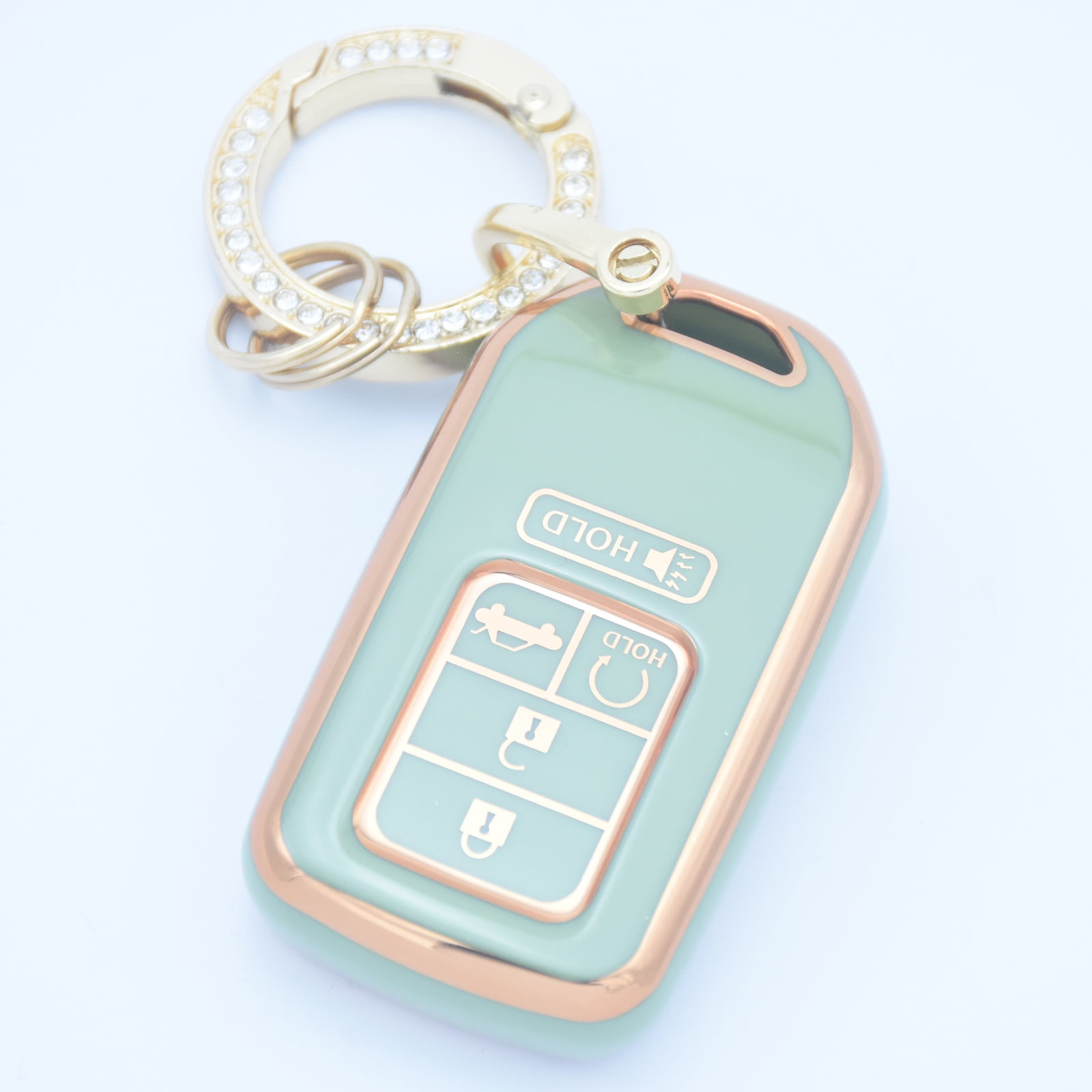 Key Fob Cover for Honda Smart Car Key with Key Ring for Honda Accord ...
