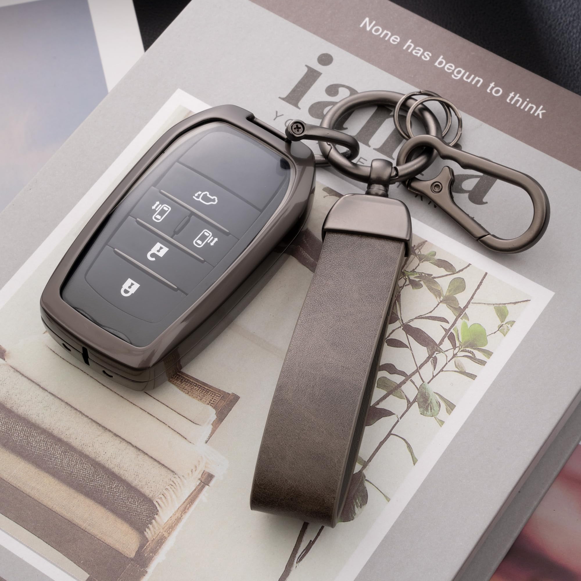 Key Fob Cover with Heavy-duty Keychain for Toyota Camry Sienna Venza ...