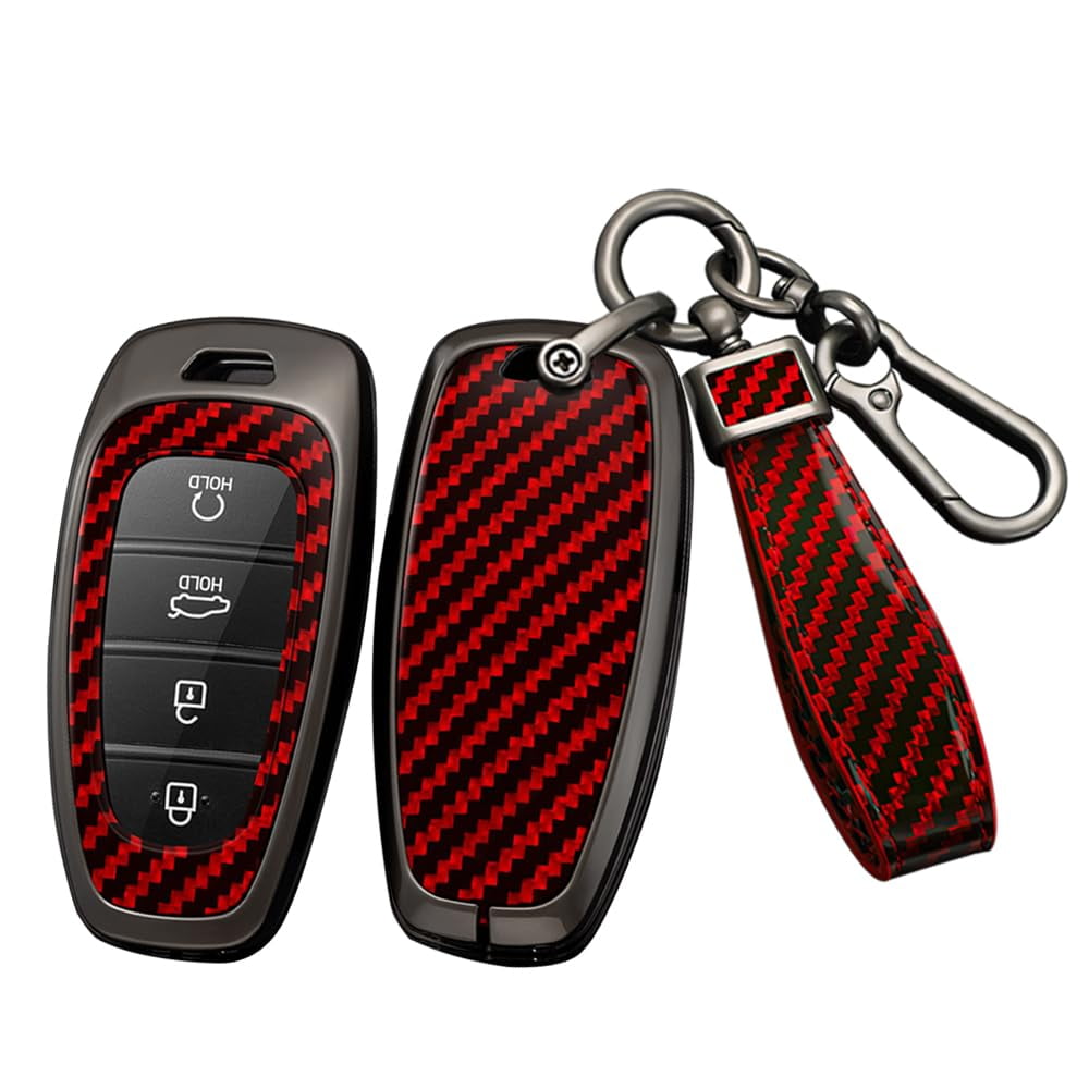 Key Fob Cover with Keychain Compatible with Hyundai Sonata Santa fe ...