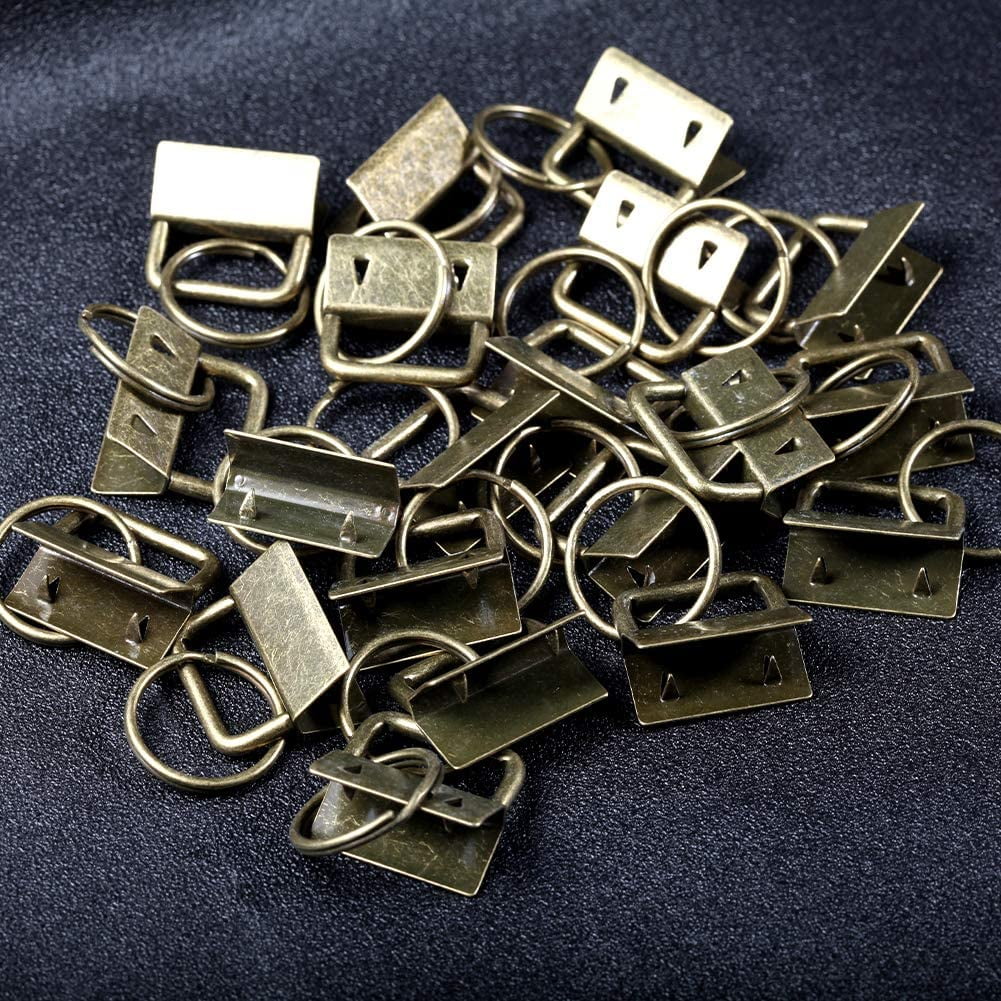 Key Fob Pliers and 20 Sets 1 Inch Key Fob Hardware with Keychain Split ...