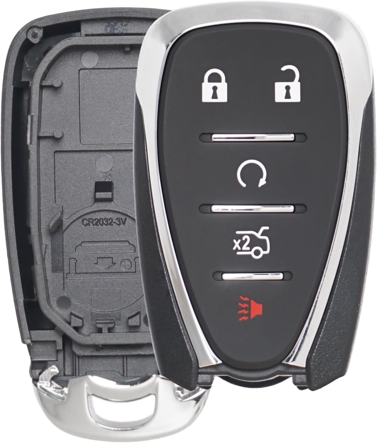 Pjsbncyh Key Fob Shell Case Replacement HYQ4EA HYQ4AA 5 Button Fits ...
