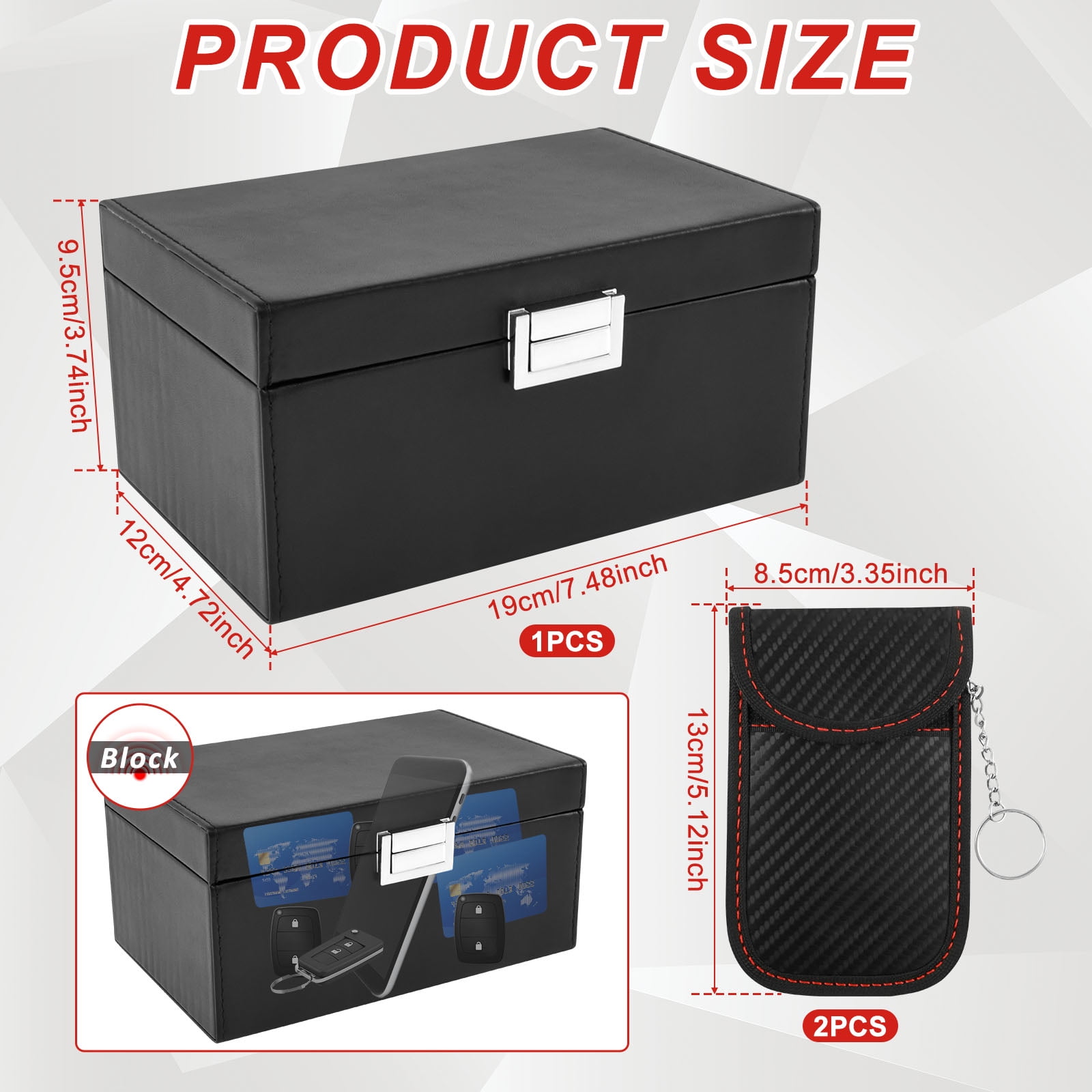 Key Fob Signal Blocker Versatile Carbon Fiber Signal Blocker Safe Car ...