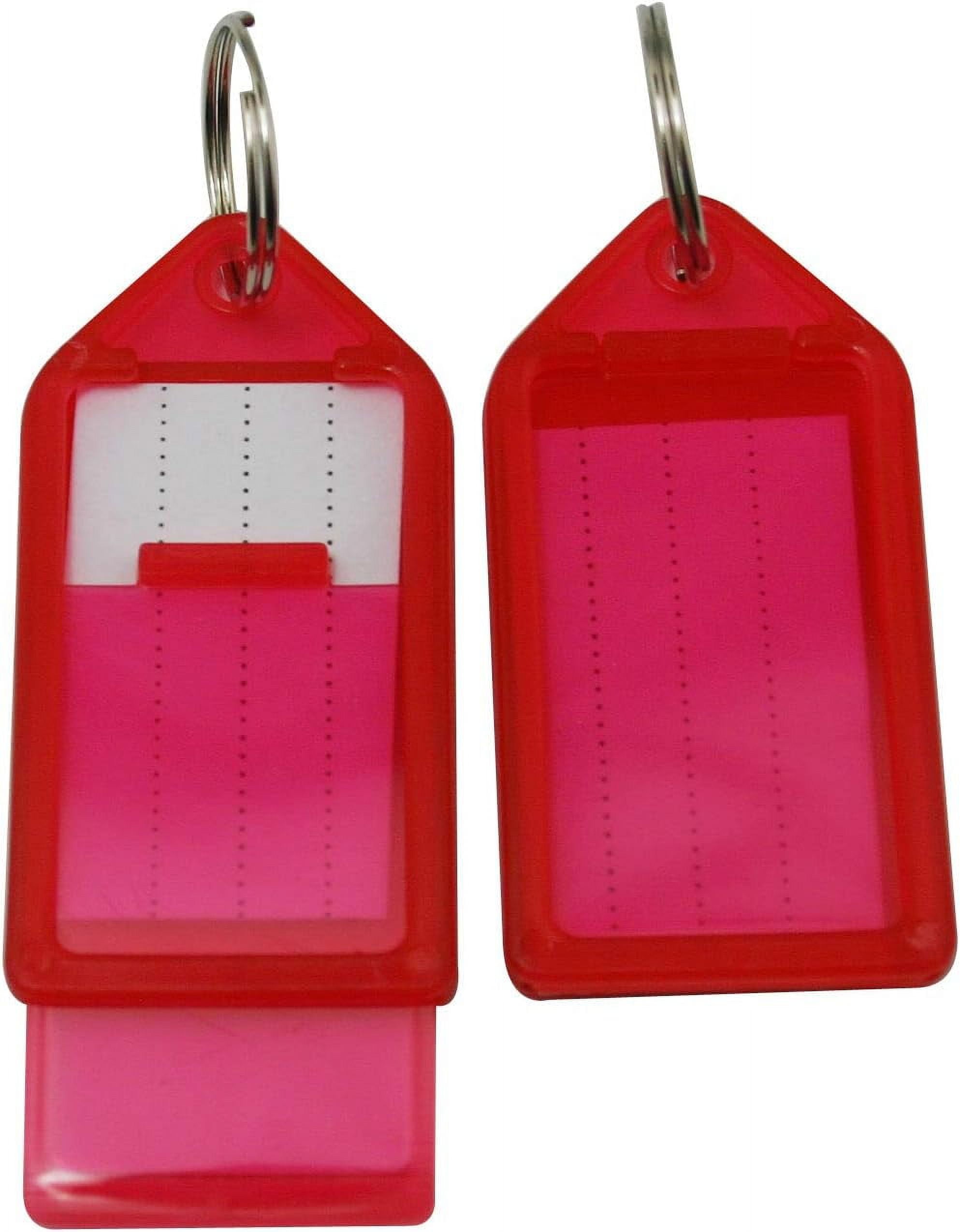 Key Fobs Luggage ID Tags With Key Ring 2 9 X1 5 Color Transparent Red Key Fobs Luggage ID Tags With Key Ring 2 9 X1 5 Color Transparent Red