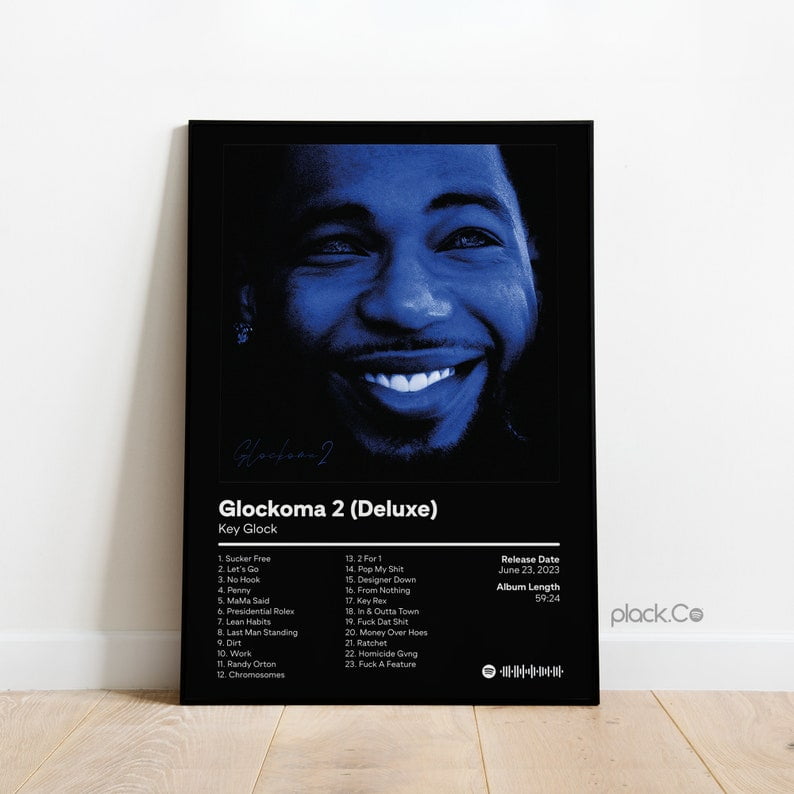 Key Glock - Glockoma 2 Deluxe - Custom Album Poster - Hip Hop Print ...
