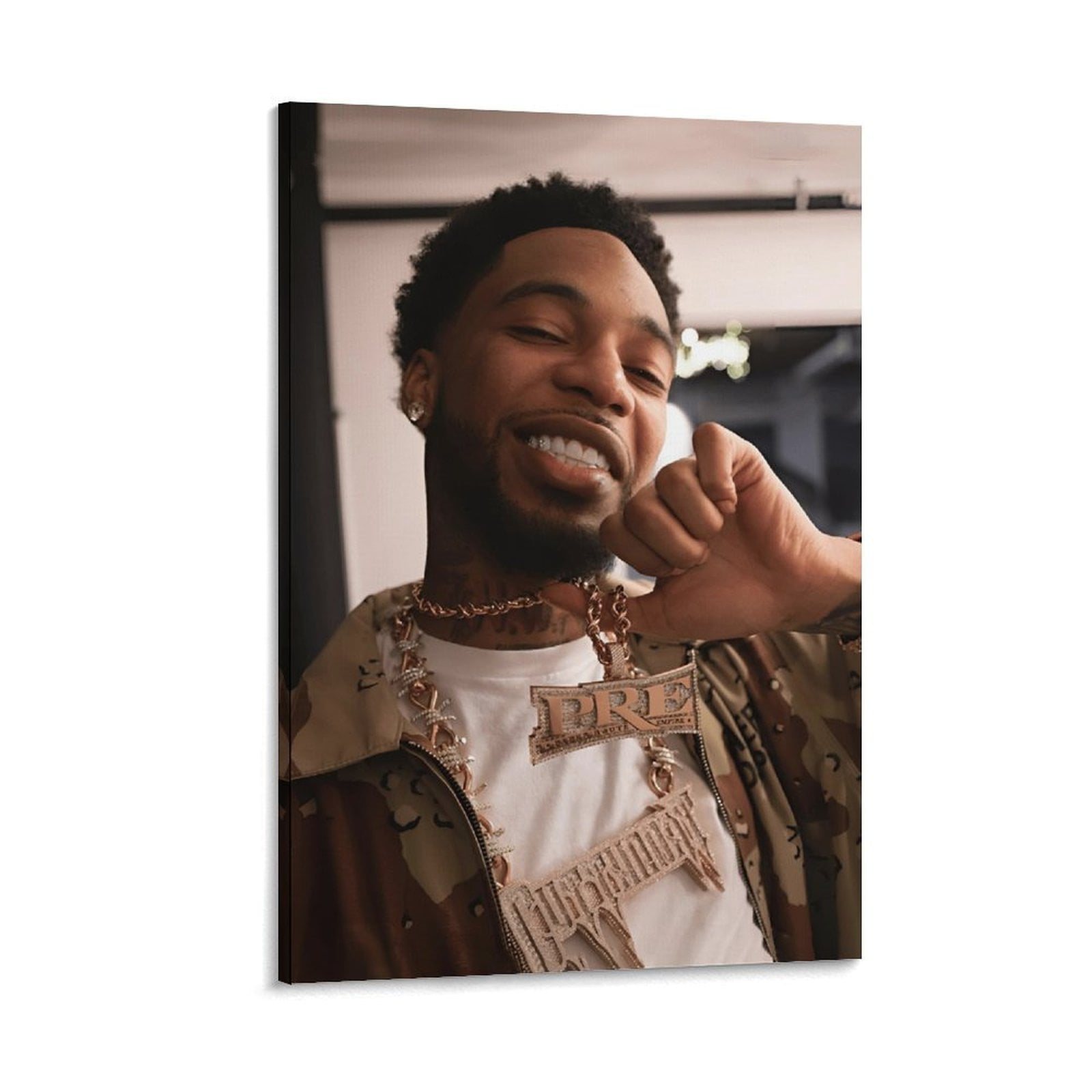 Key Glock Rapper Boy Cool Poster Painting On Canvas Wall Art Poster ...
