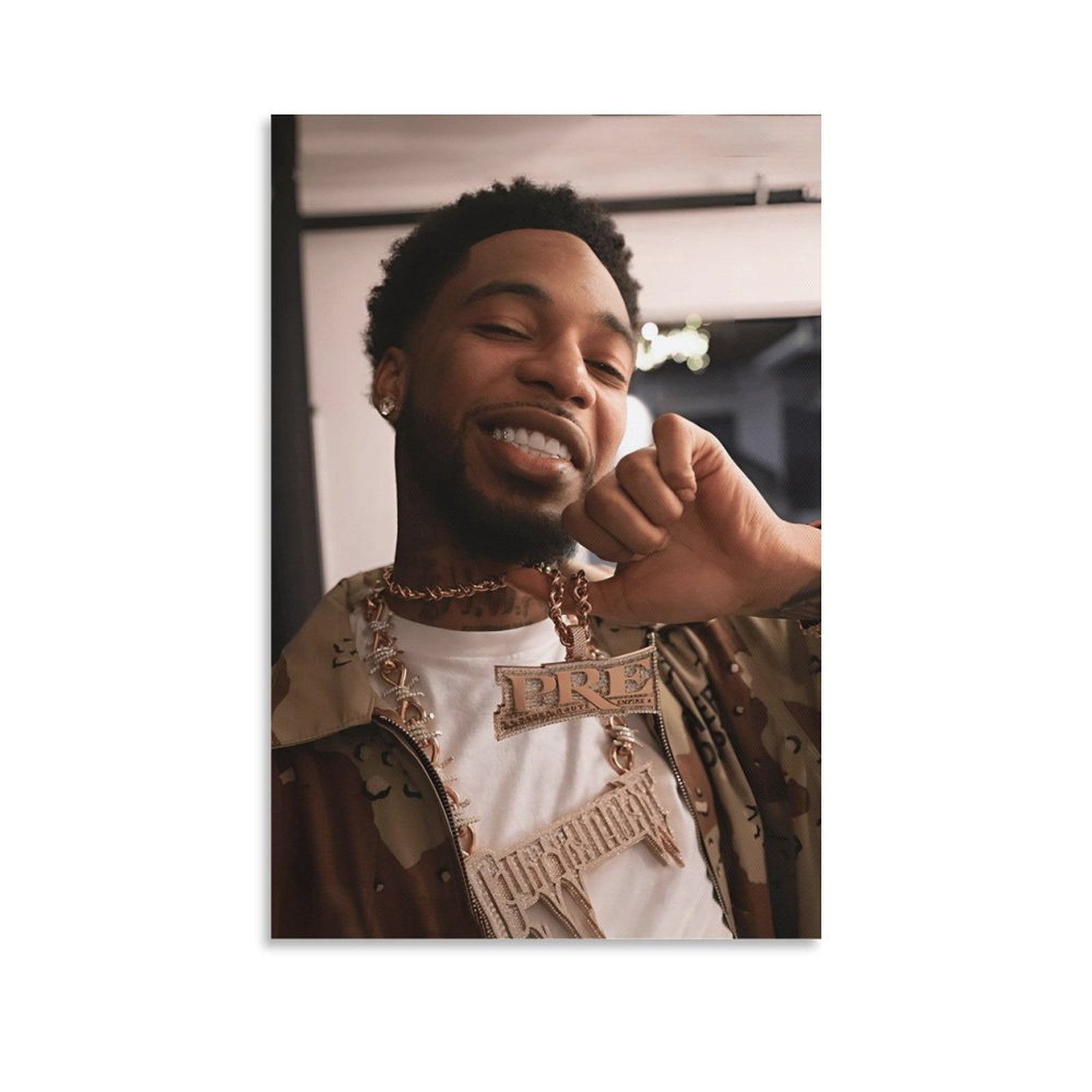 Key Glock Rapper Boy Cool Poster Print Photo Art Painting Canvas Poster ...
