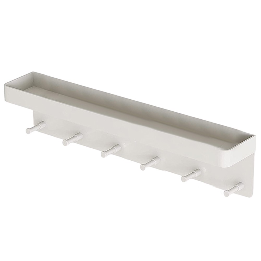 Key Holder 6 Hook Bag Tower Hanger Wall Mount Drill Free For Kitchen ...