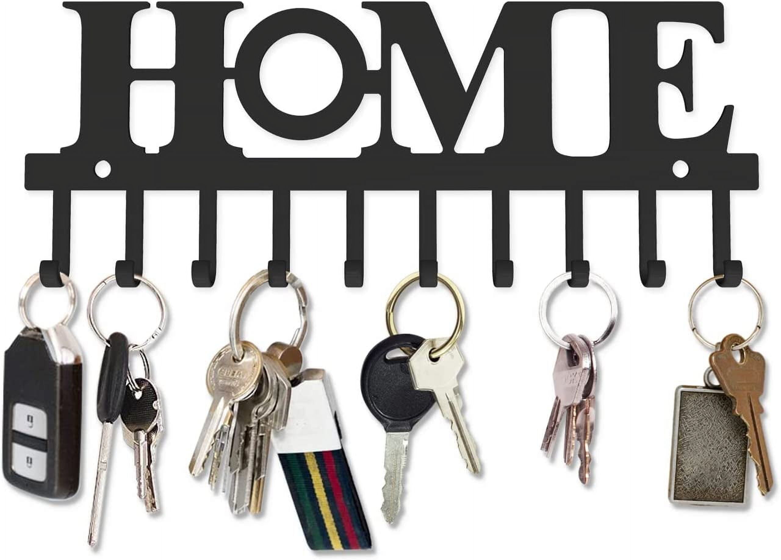 Walmart Black Metal Sweet Home Entryway Key Rack: Modern Organizer with ...