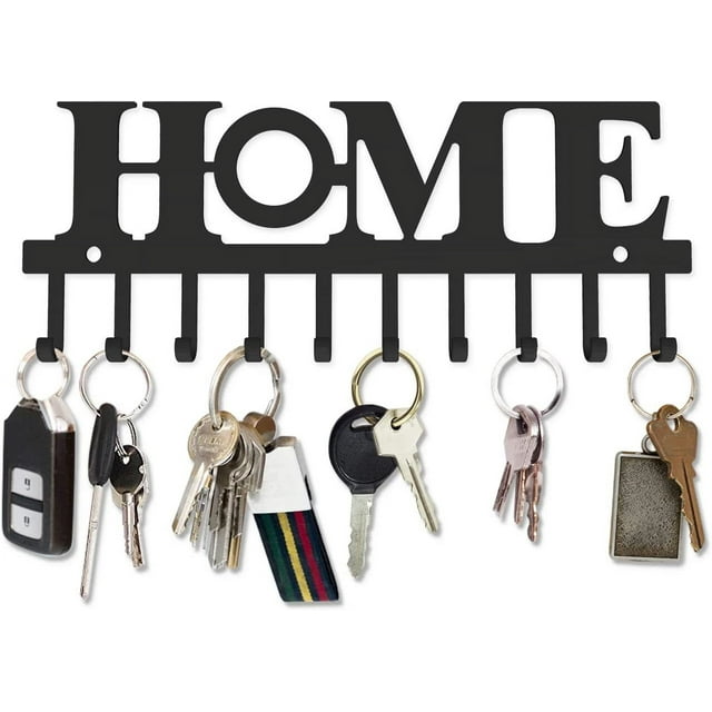 Walmart Black Metal Sweet Home Entryway Key Rack: Modern Organizer with ...