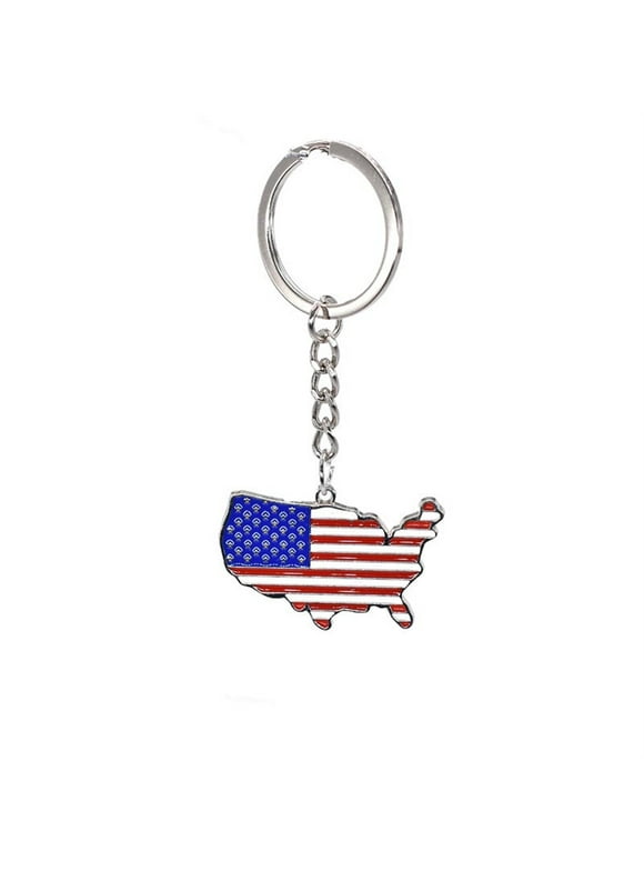 American Flag Keychain