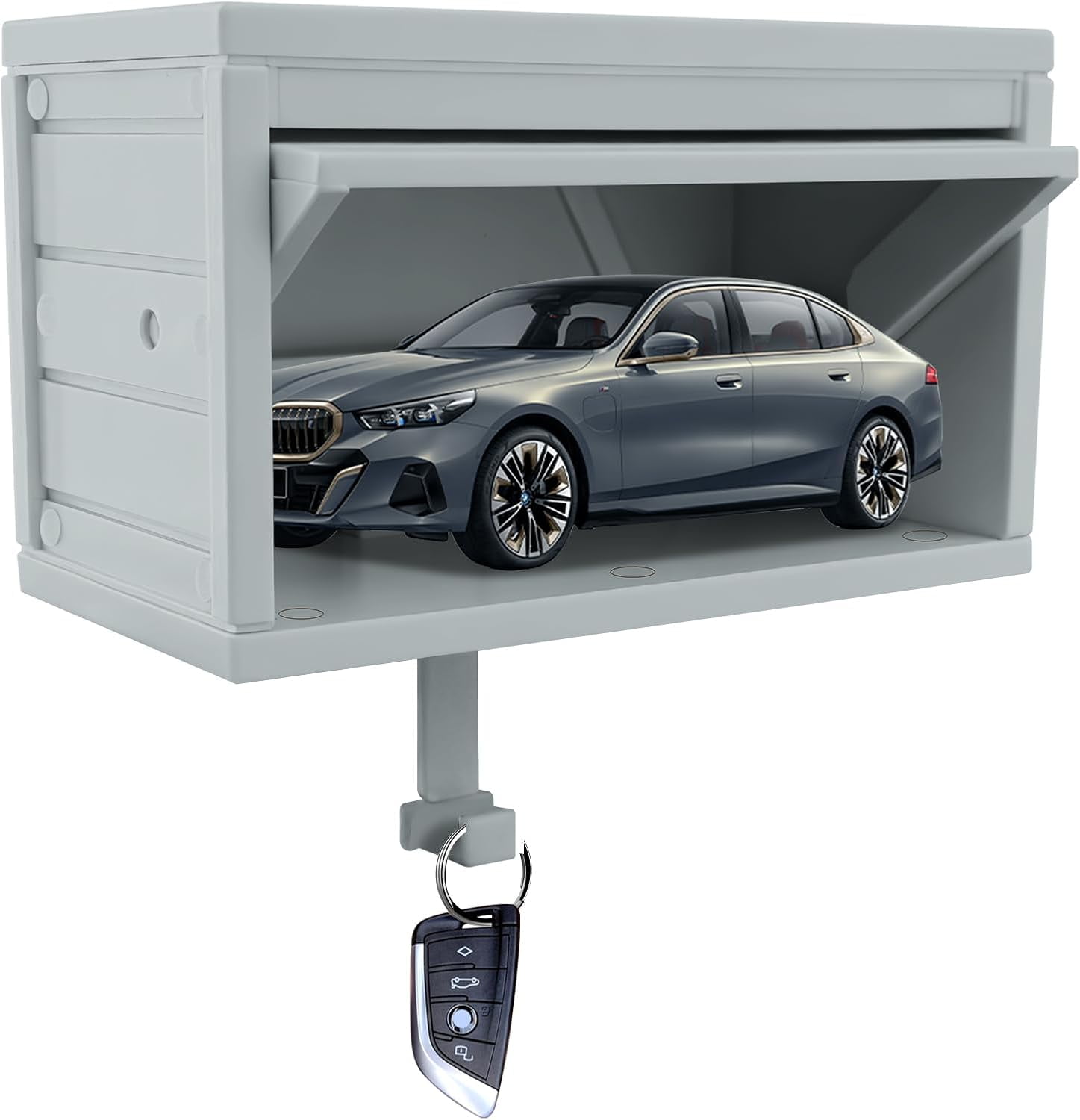 Key Holder for Wall, Car Garage Key Holder with Opening Door, Lock ...