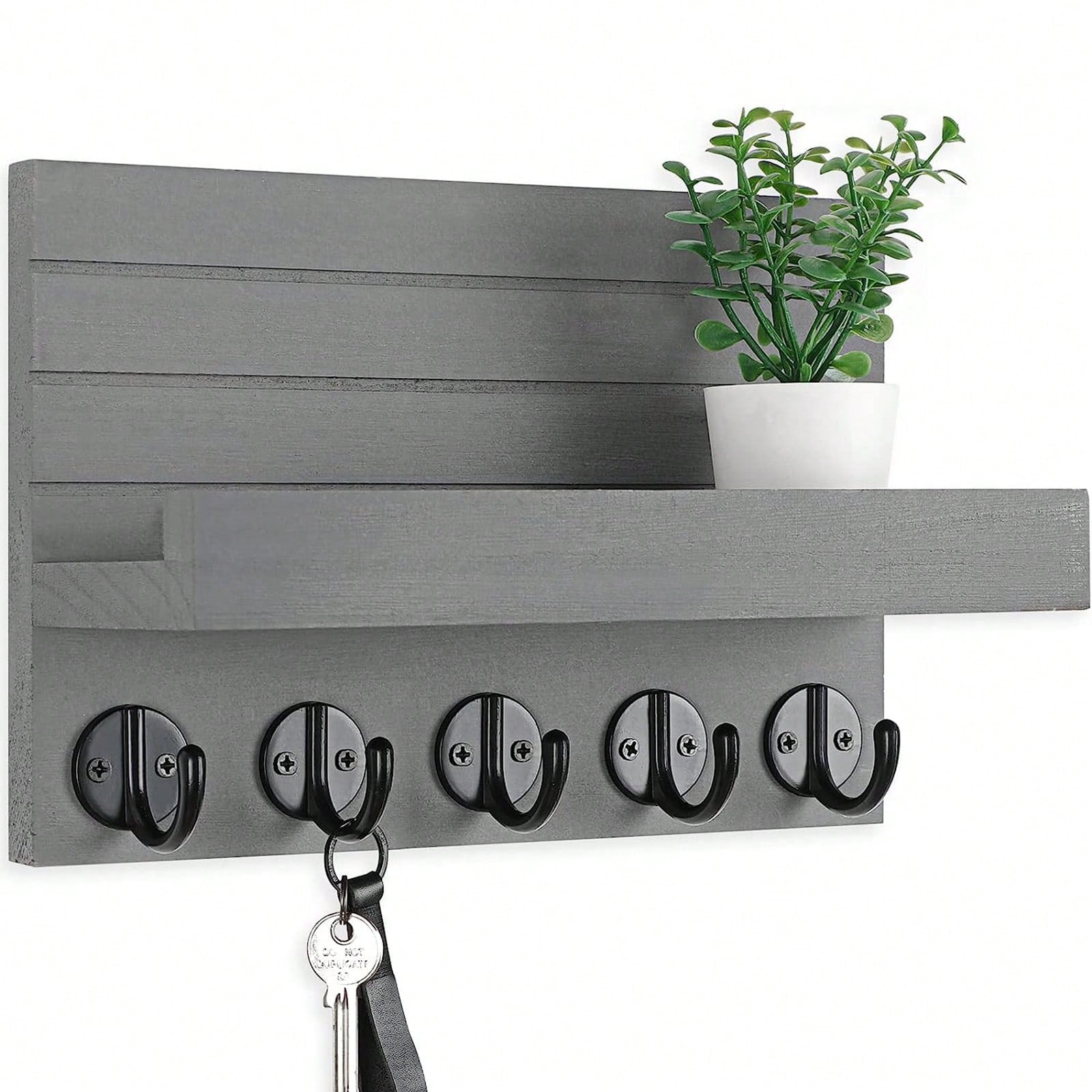 Key Holder For Wall, Decorative Key And Mail Holder With Shelf Has ...