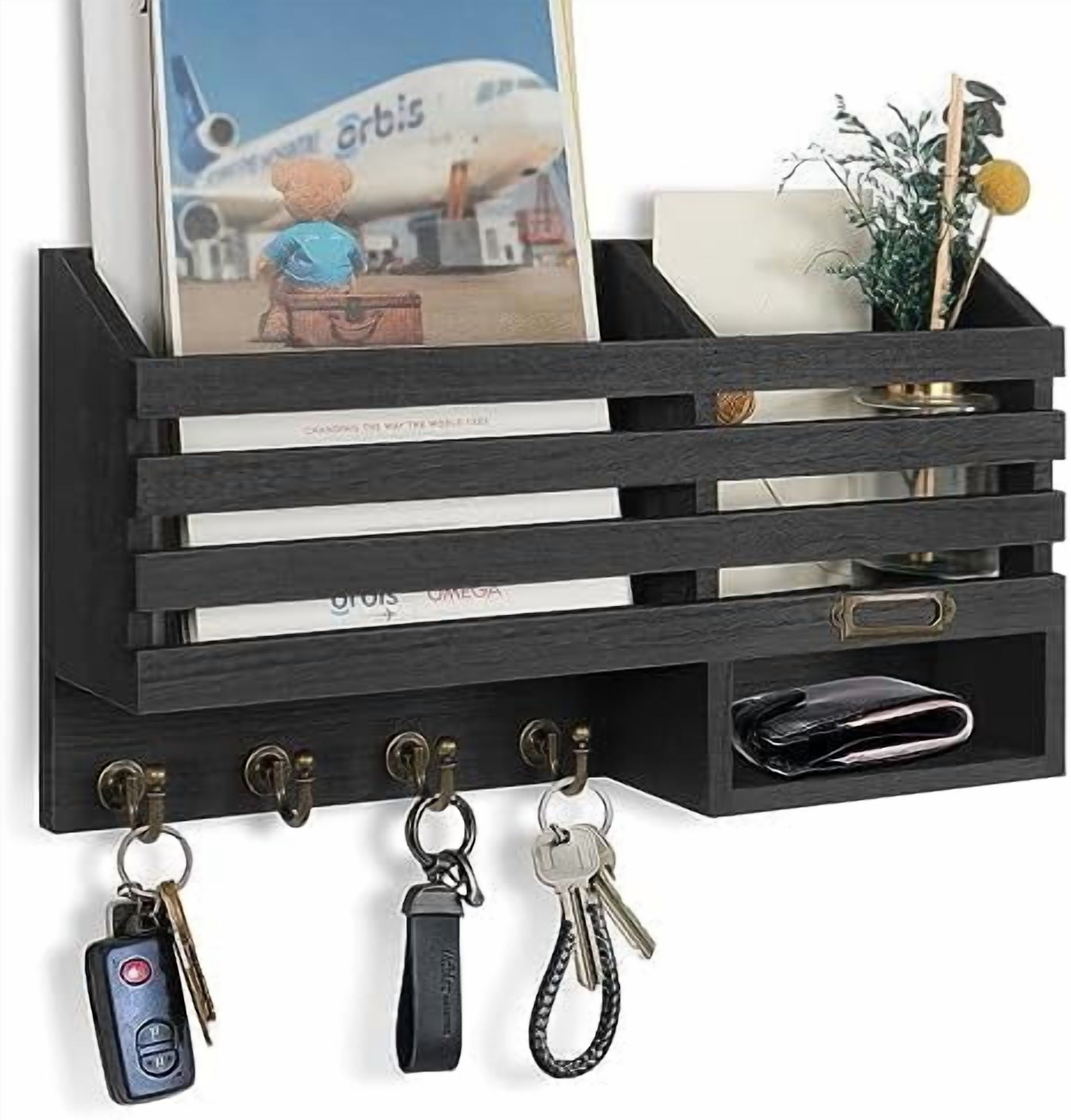 Key Holder for Wall: Easy Mounted Key Rack and Mail Organizer with ...
