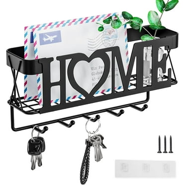 Decorative Key and Mail Holder for Wall, Rebee Vision Key Rack Mail ...