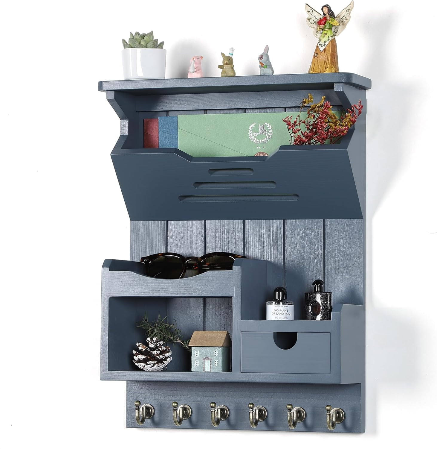 Key Holder for Wall, Mail and Key Holder, Mail Organizer Wall Mount ...