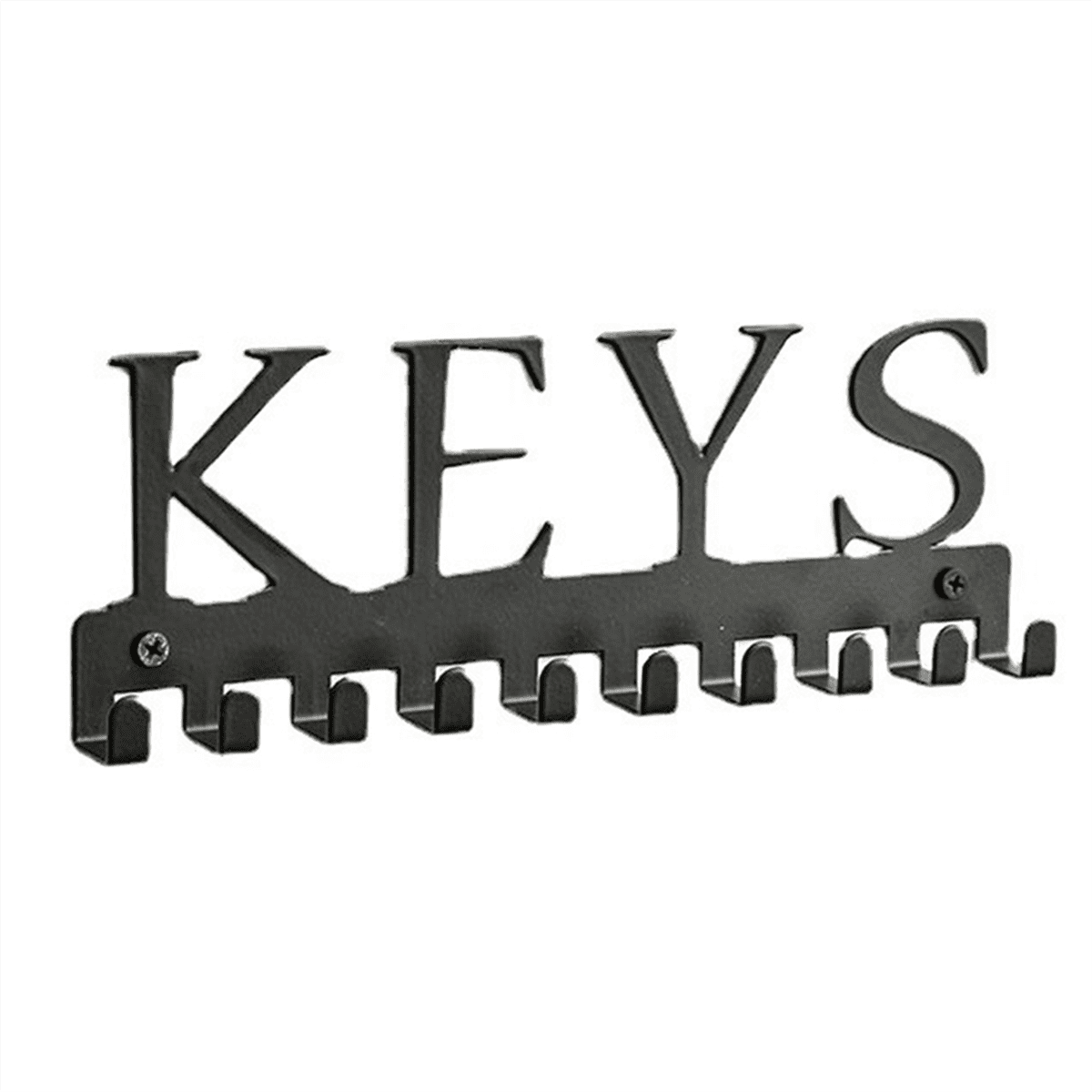 Key Holder Wall Mount, Black Key Hanger Wall Decorative Key Rack ...
