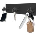 Key Holder for Wall, Self Adhesive Stainless Steel Key Hanger with 3 ...