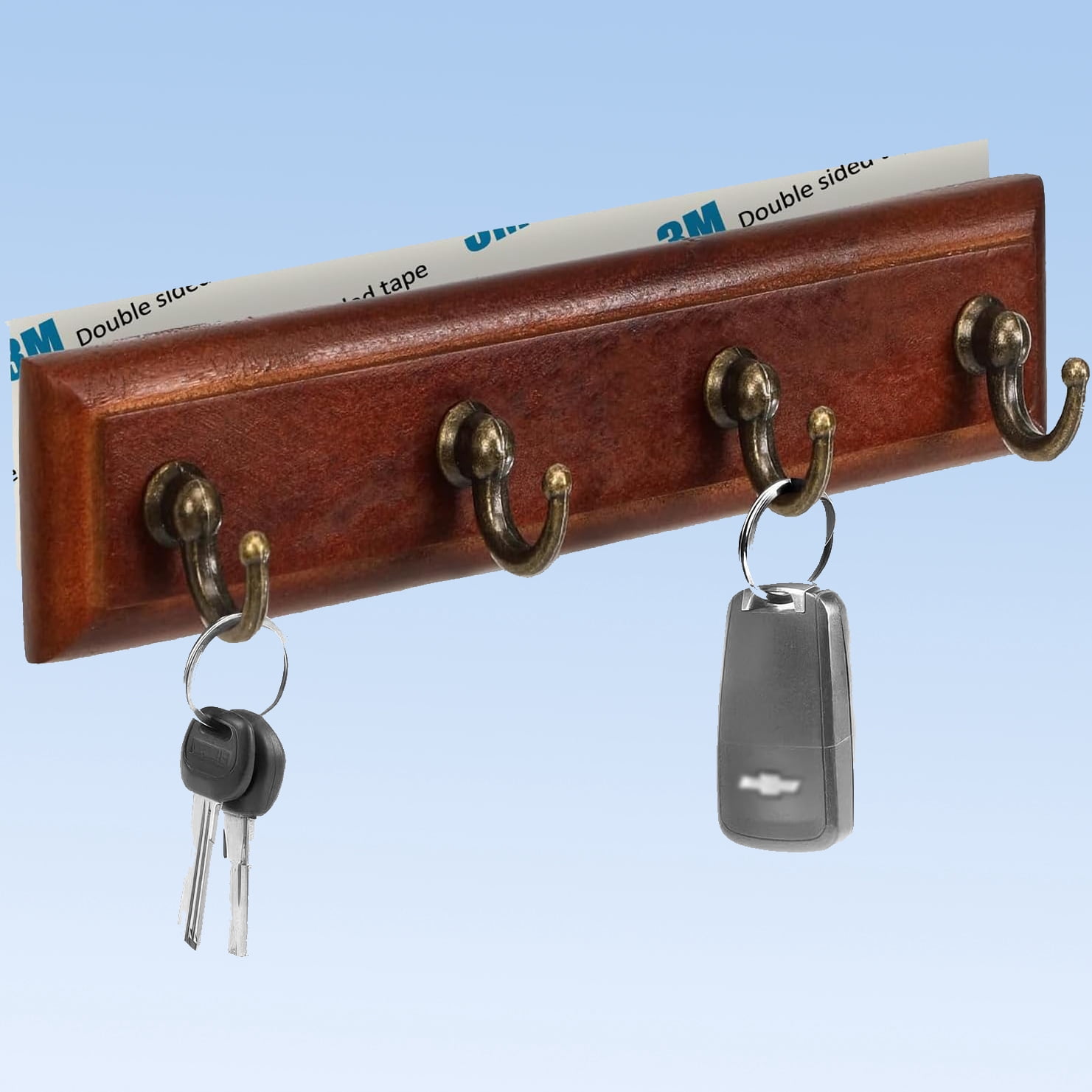 Key Holder for Wall Adhesive, No Damage Key Rack with Hooks for Camper ...