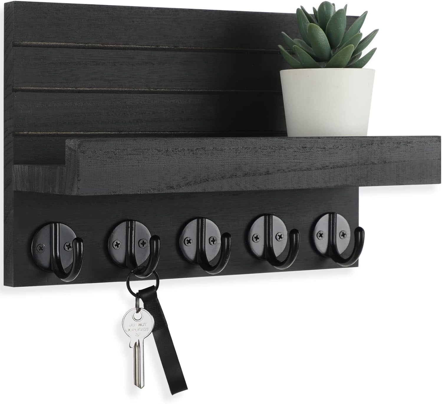 Key Holder for Wall, Decorative Key and Mail Holder with Shelf Has ...
