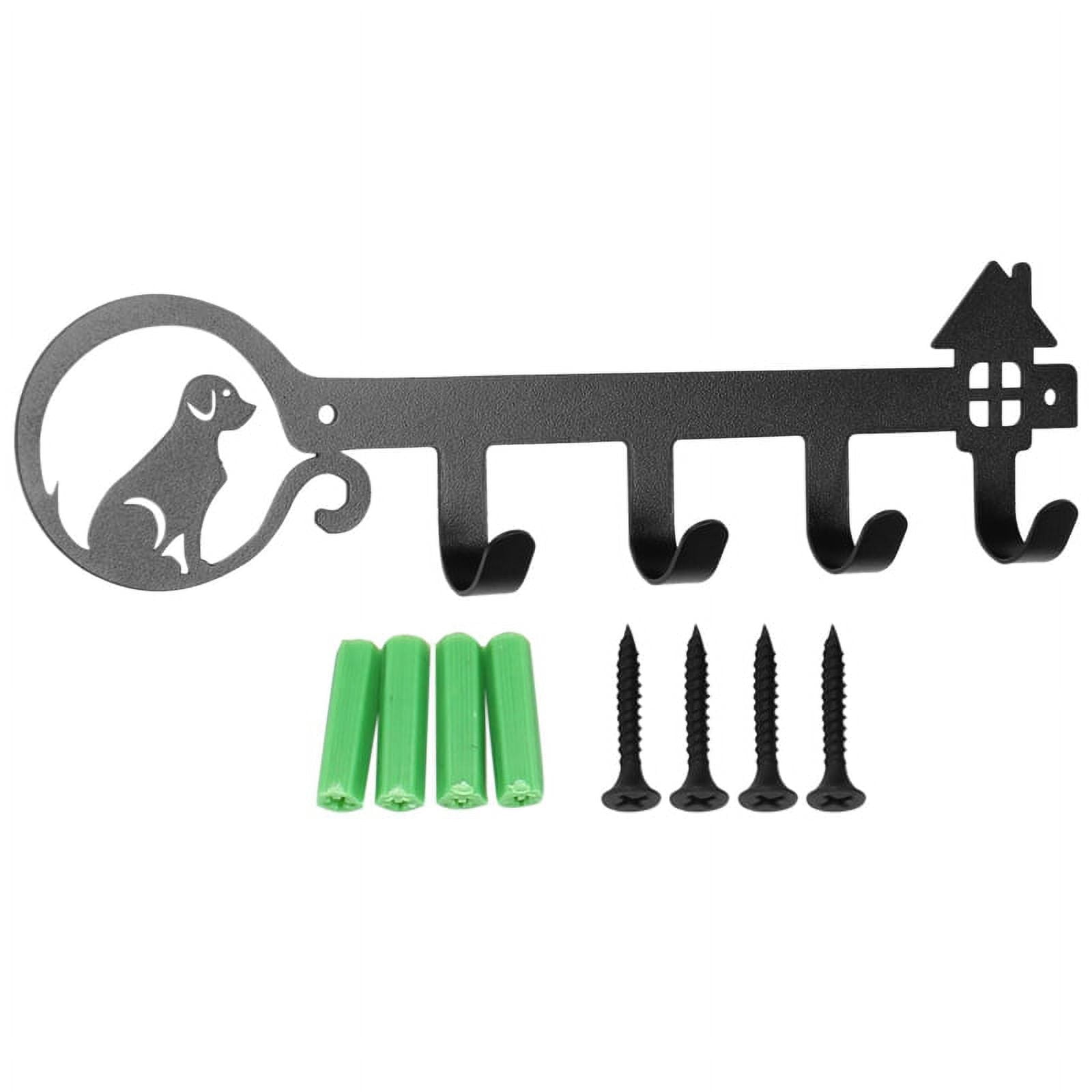 Key Holder for Wall Decorative with 4 Key Hooks Uniquely Designed Key ...