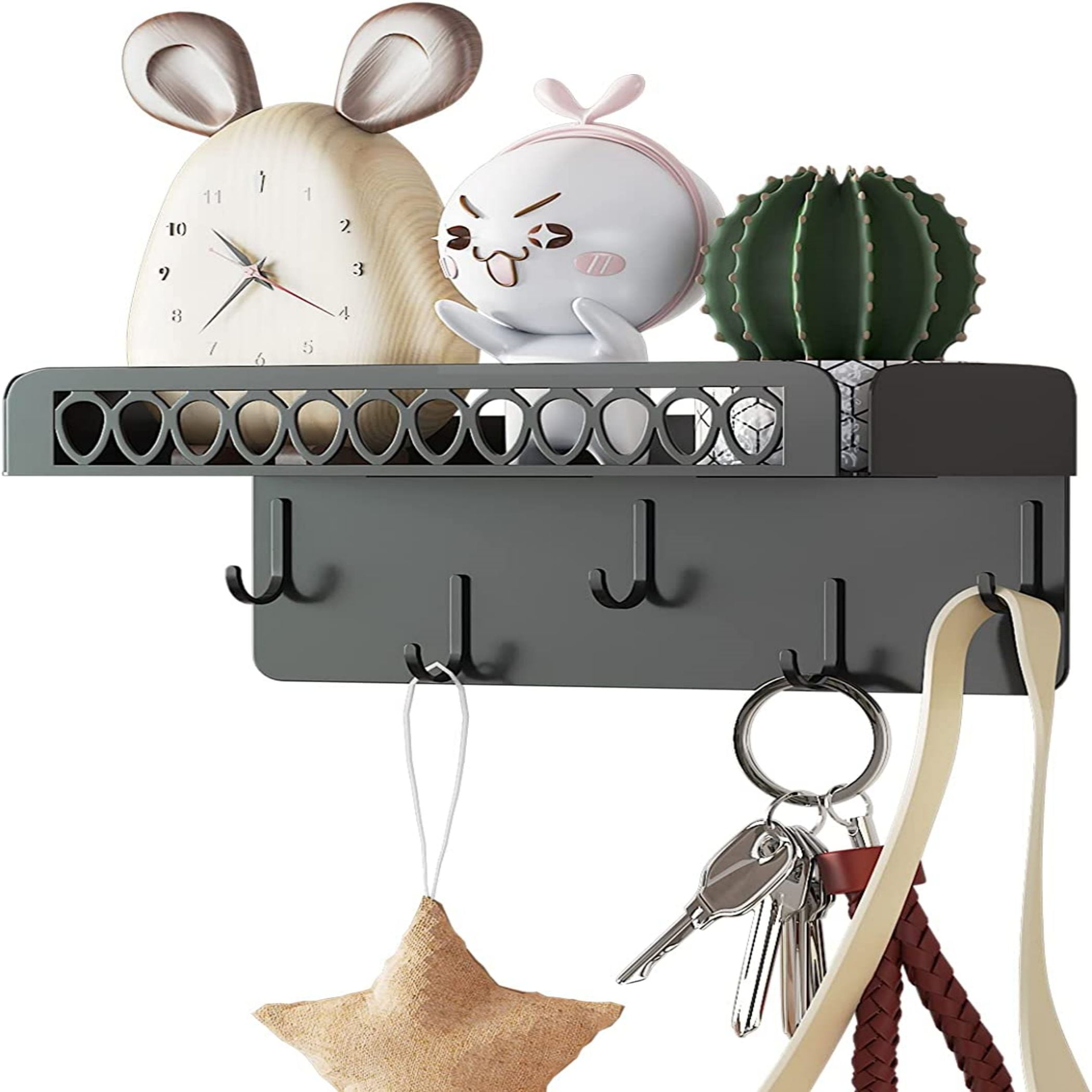 Key Hook Holder, Mail Manager and Kitchen Storage for Wall Decoration ...