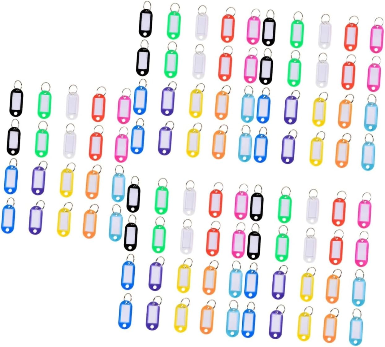 Key ID Tags 250 Pcs Label Unfinished Key Tags Key Labels with Ring Id ...