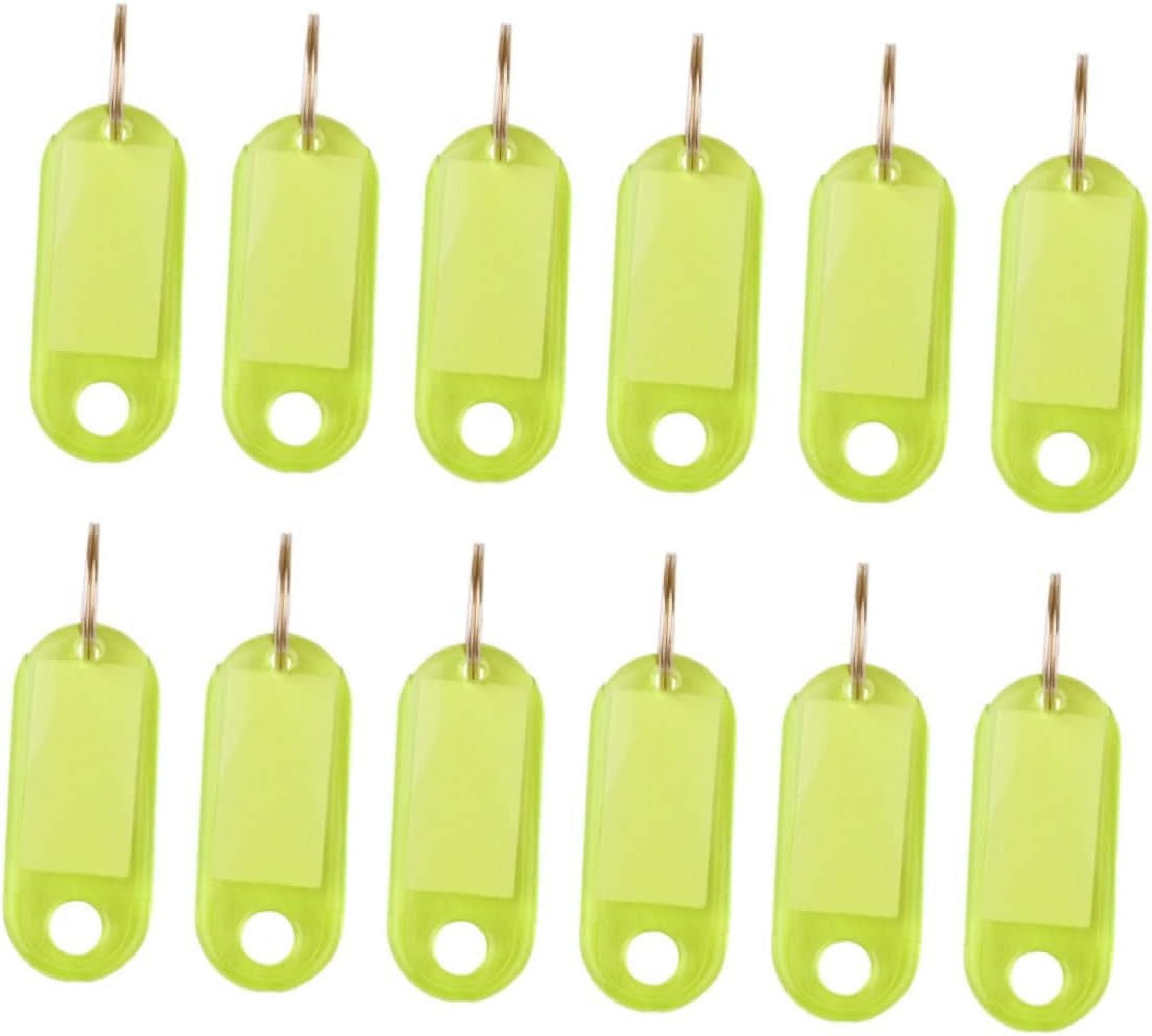 Key Id Label Tags 30pcs Plastic Tags Blank Keychains Colored Labels ...