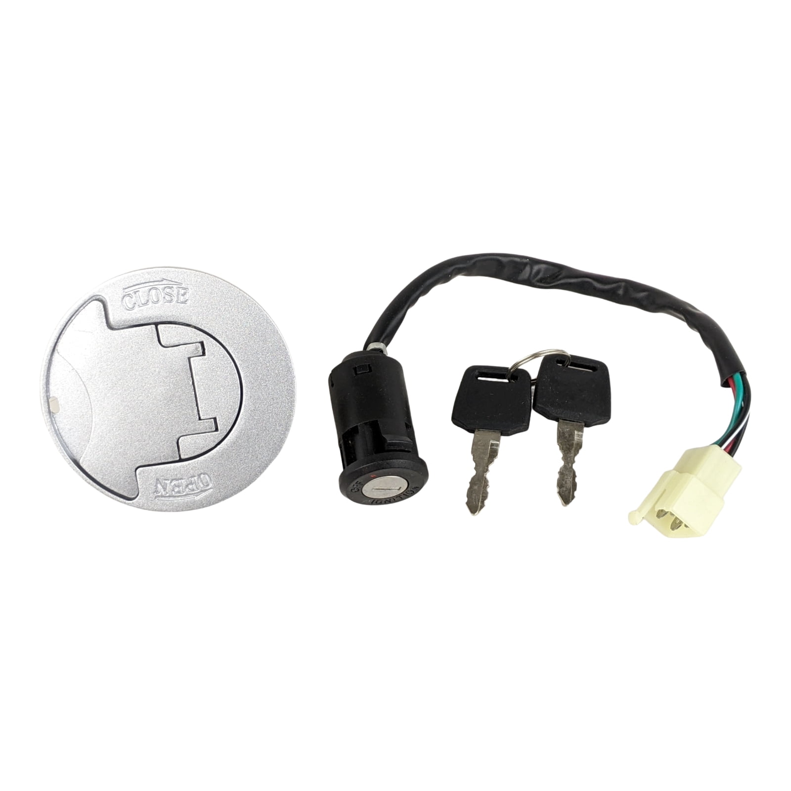 Key Ignition Switch with 4-Wire Harness Pin, Specifically Designed for ...