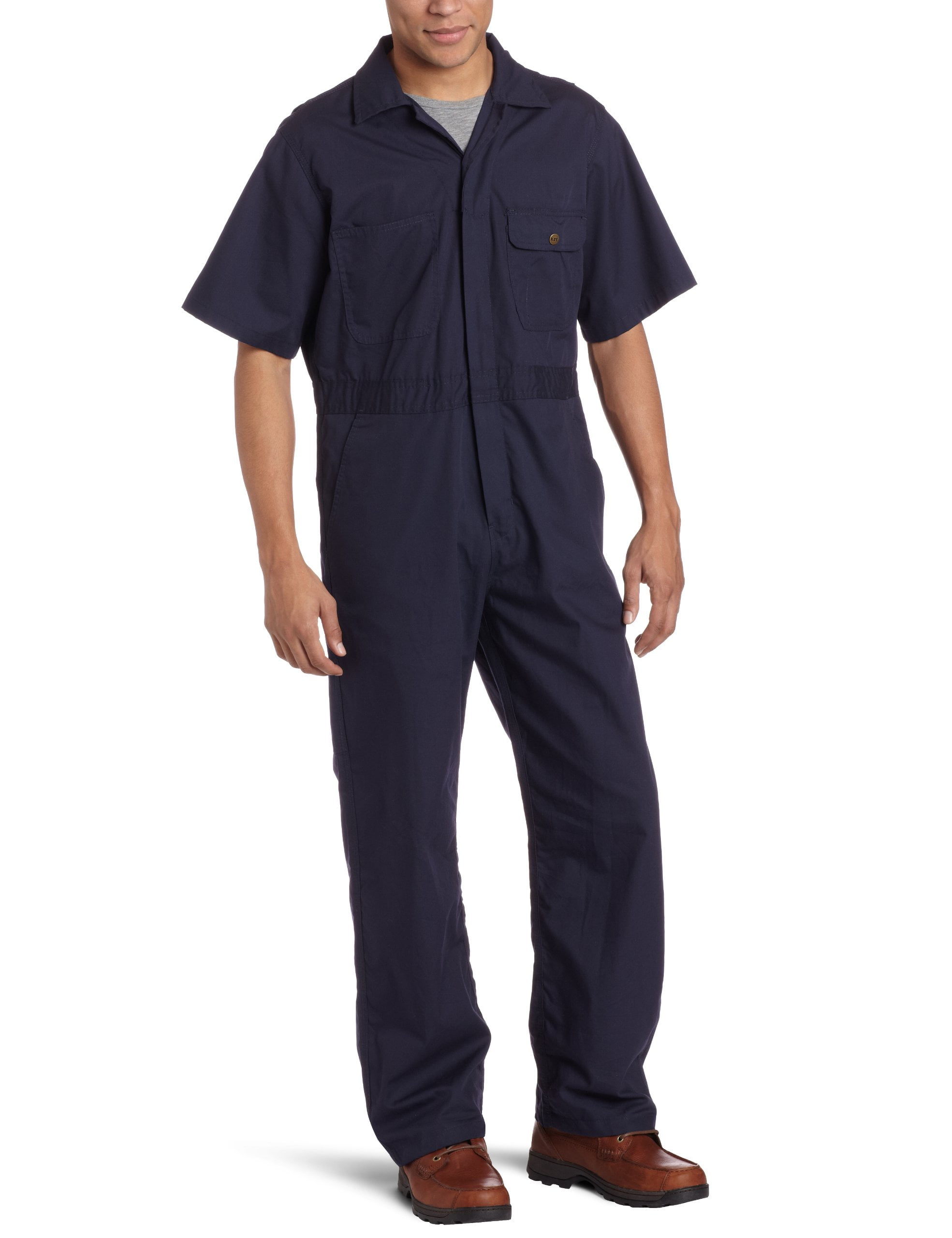 Key Industries Men's Key Apparel Poplin Sleeve Unlined Coverall, Navy ...