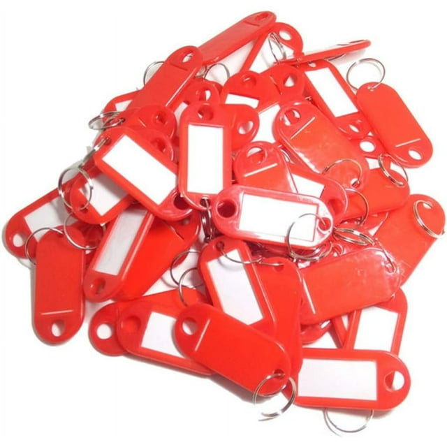 Key Labels, 100PCS Key ID Tags Key Labels Tags Plastic Key Tags, Tags ...