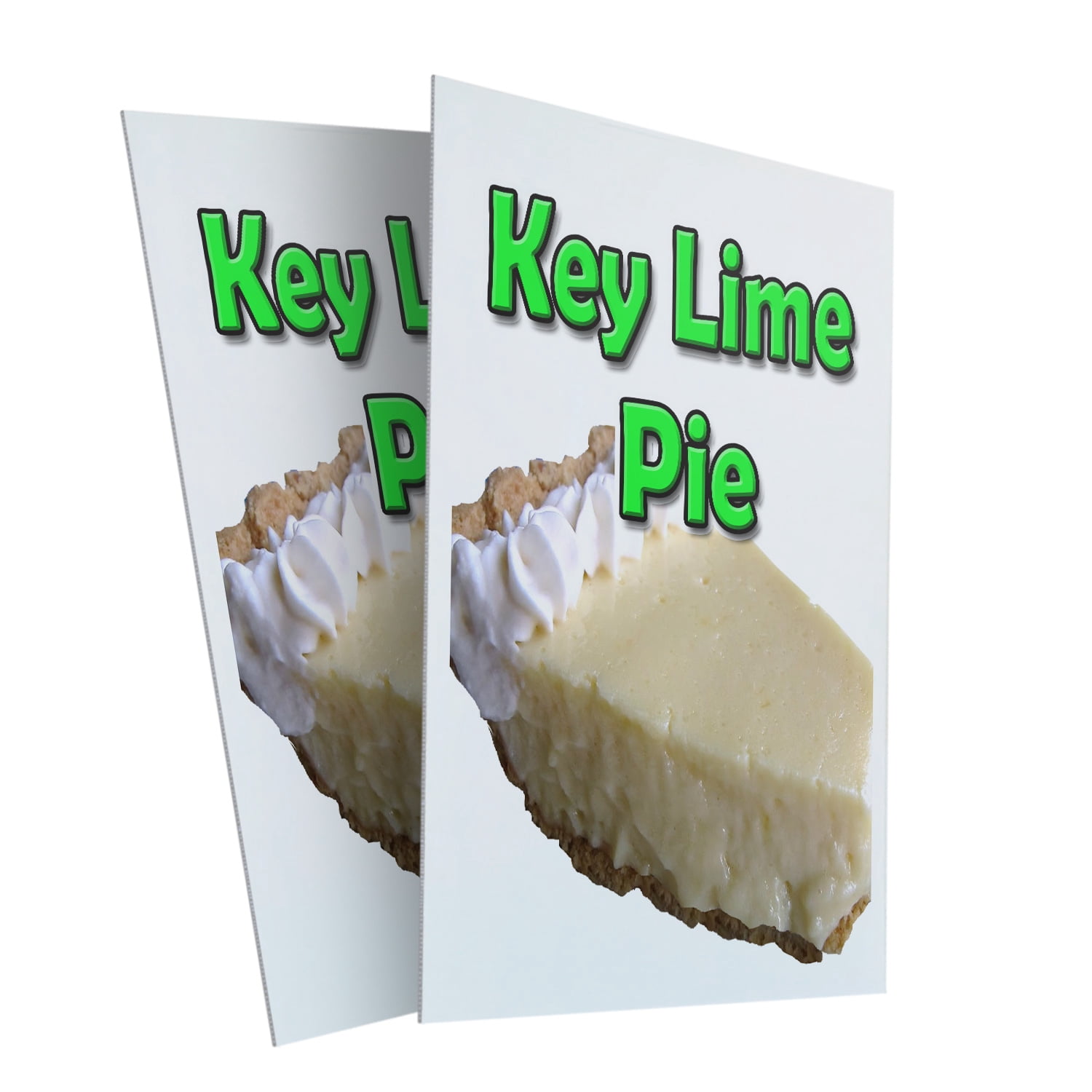 Key Lime Pie (2-PACK) 24" x 36" Plastic Signs | Sign Insert 4mm ...
