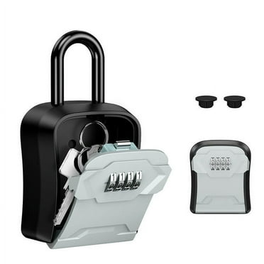 ORIA Waterproof Key Lock Box, Portable 4 Digit Combination Key Storage ...