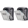 Key Lock Box Combination Lockbox Wall-Mounted Key Storage Box for House ...