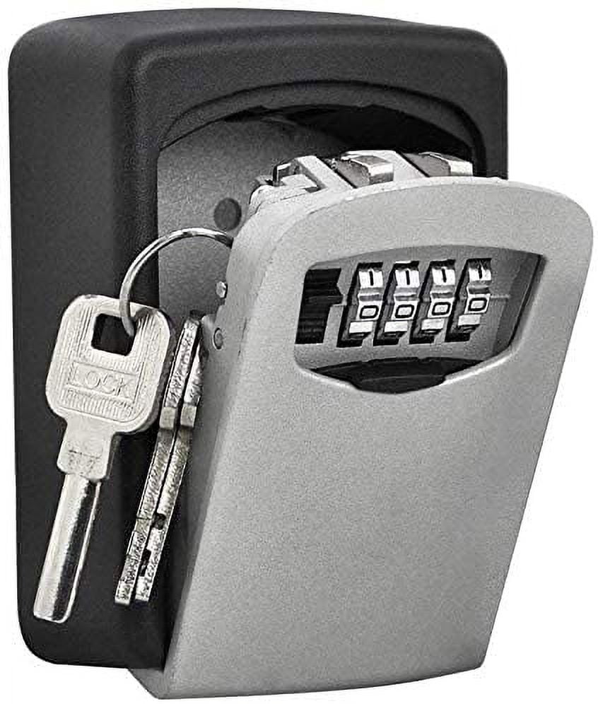 Key Lock Box for Door Handle Waterproof Resettable 4-Digit Combination ...