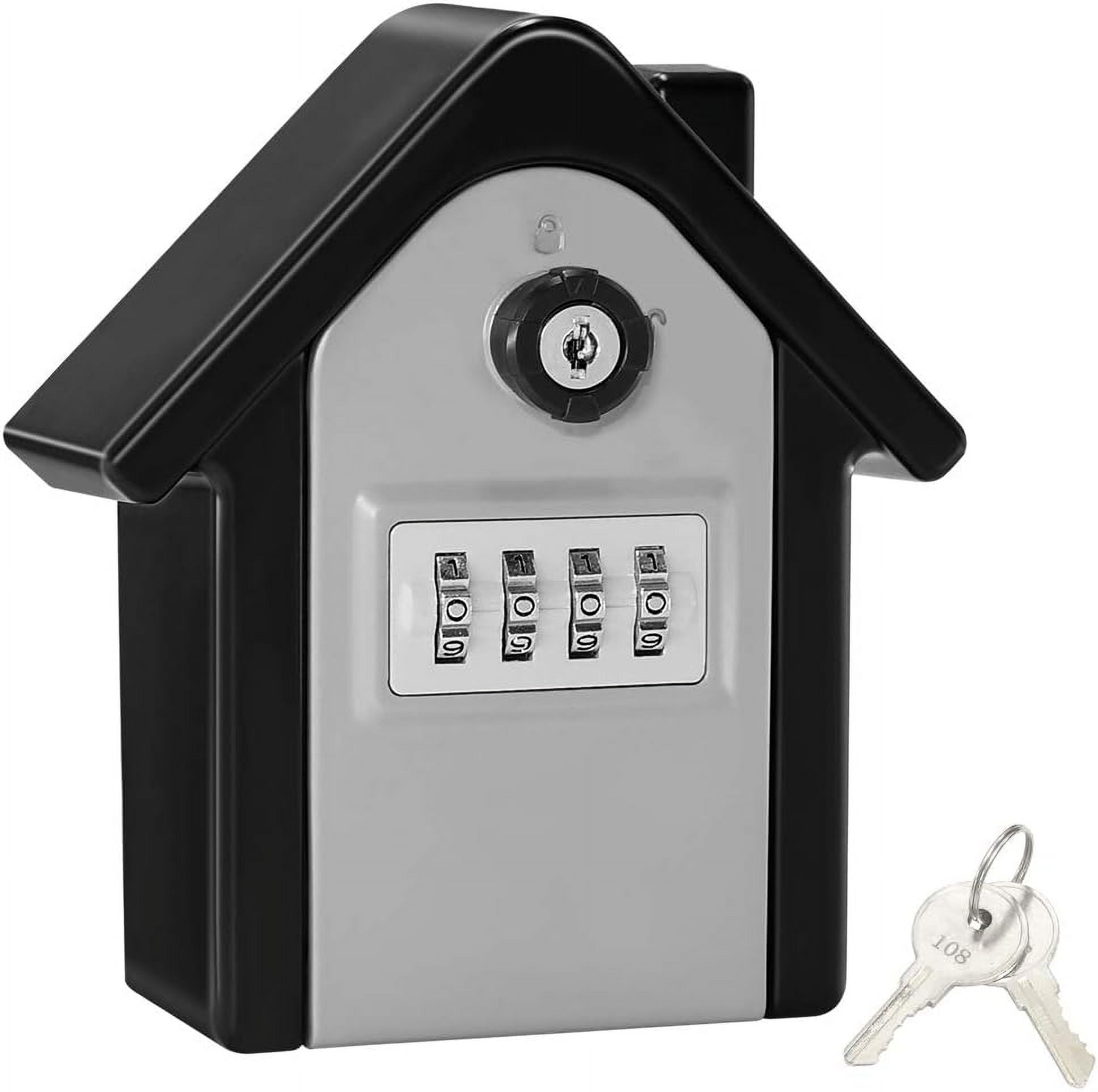 Key Lock Box, Extra Large Key Safe Outdoor Large Capacity Key Box Wall ...