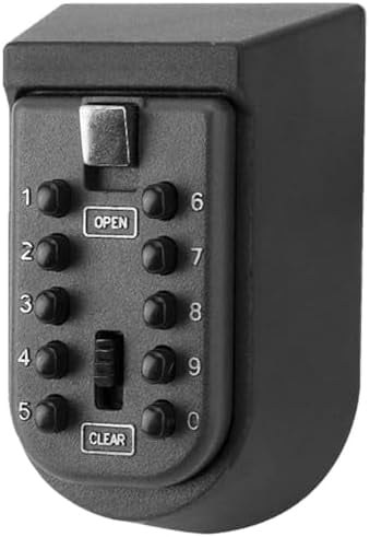 Key Lock Box for House Key, Lock Box with Combination Lock Wall Mount ...
