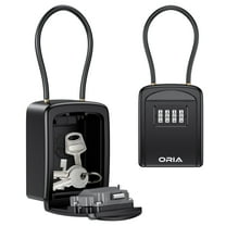 Iron Lock Wall Mounted Small Key Box - 4 Digit Combination Code ...